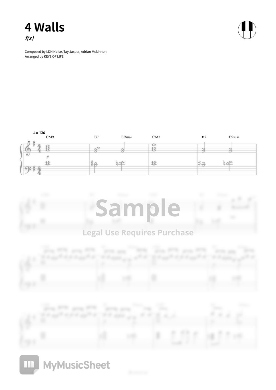 F x 4 Walls Sheets