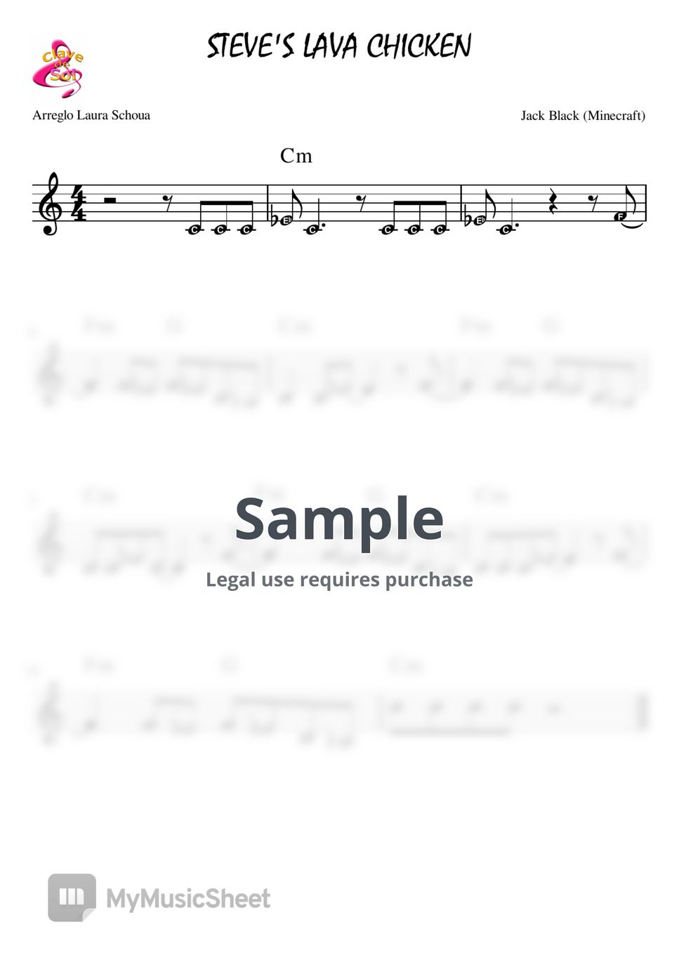 Jack Black - Steve's Lava Chicken (Minecraft) Easy version (Con letras ...