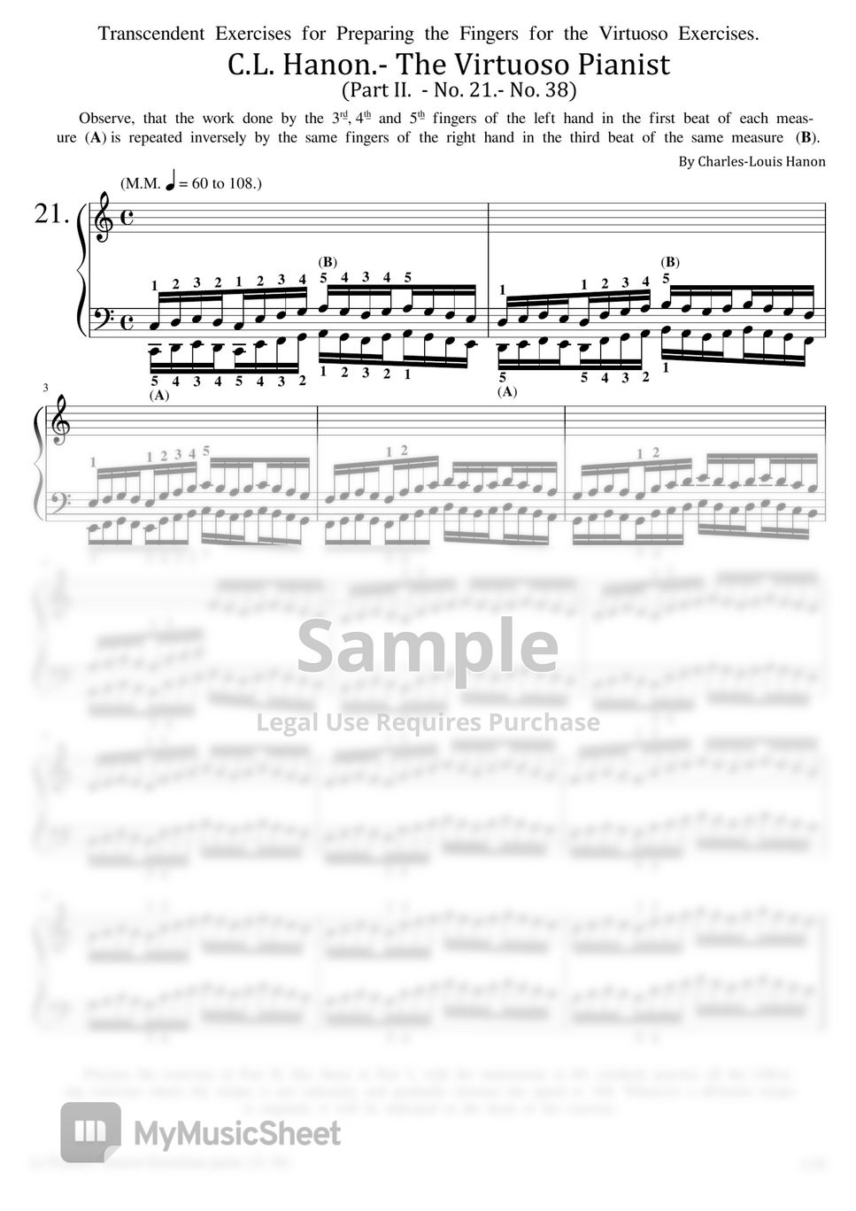 Charles-Louis Hanon - C.L. Hanon.- The Virtuoso Pianist (哈农钢琴练指法 (Part II - No. 21 - No. 38 ...