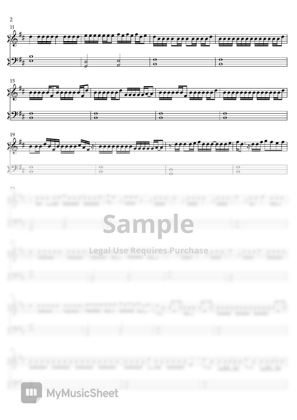 G-DRAGON - 삐딱하게 CROOKED (Easy Version) Sheet Music by C Music