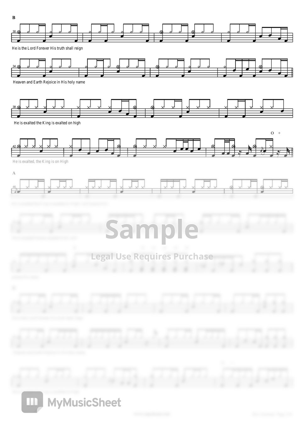 Krystaal Music - He's Exalted Sheets by COPYDRUM