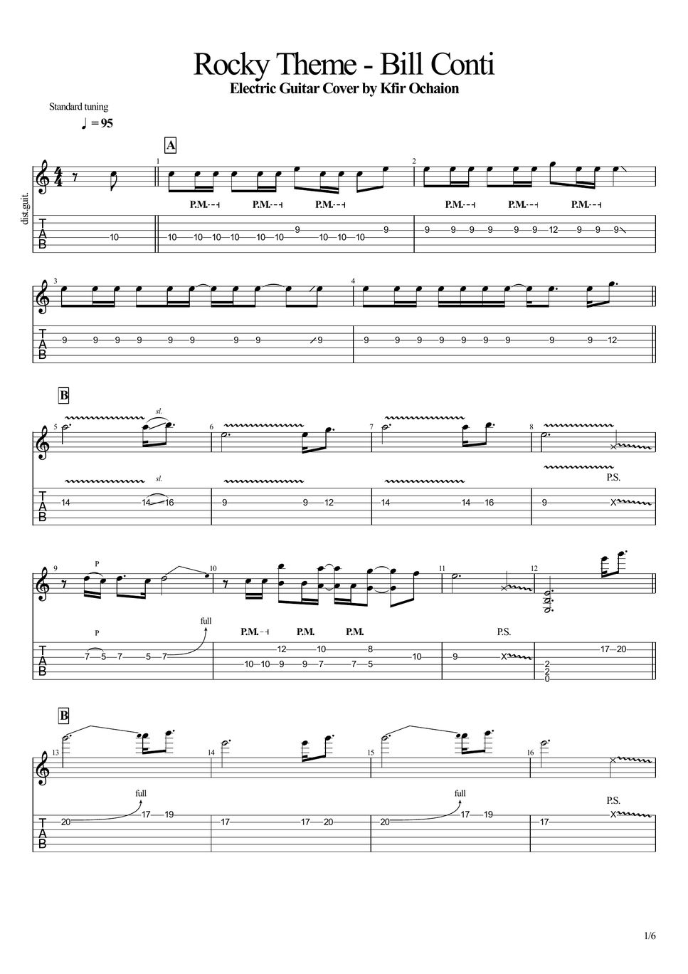 Bill Conti - Gonna Fly Now (Rocky Theme) Partition musicale by Kfir Ochaion