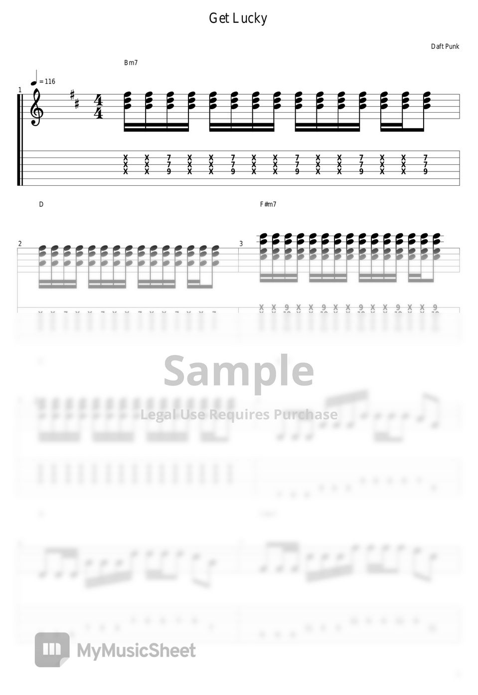 Get Lucky Guitar Chords
