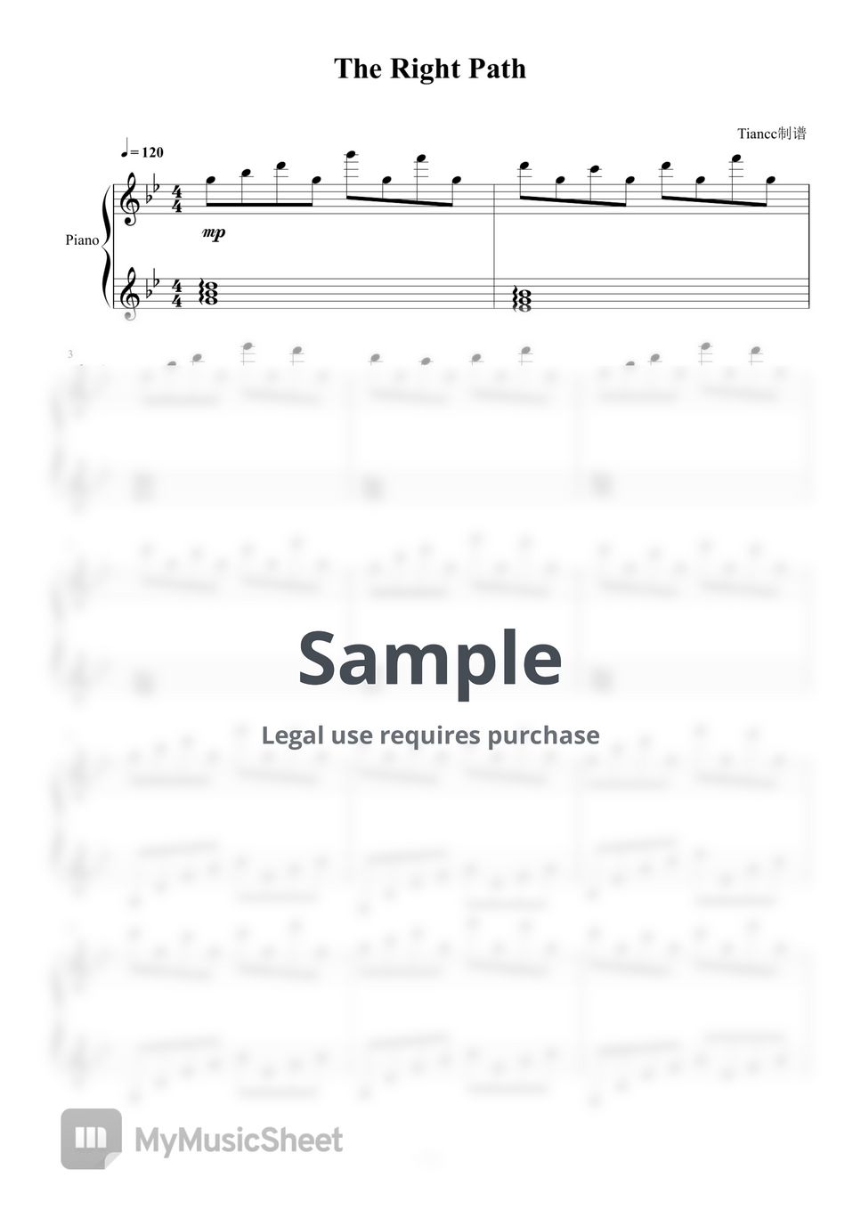 Tiancc - The Right Path Sheets by Tiancc