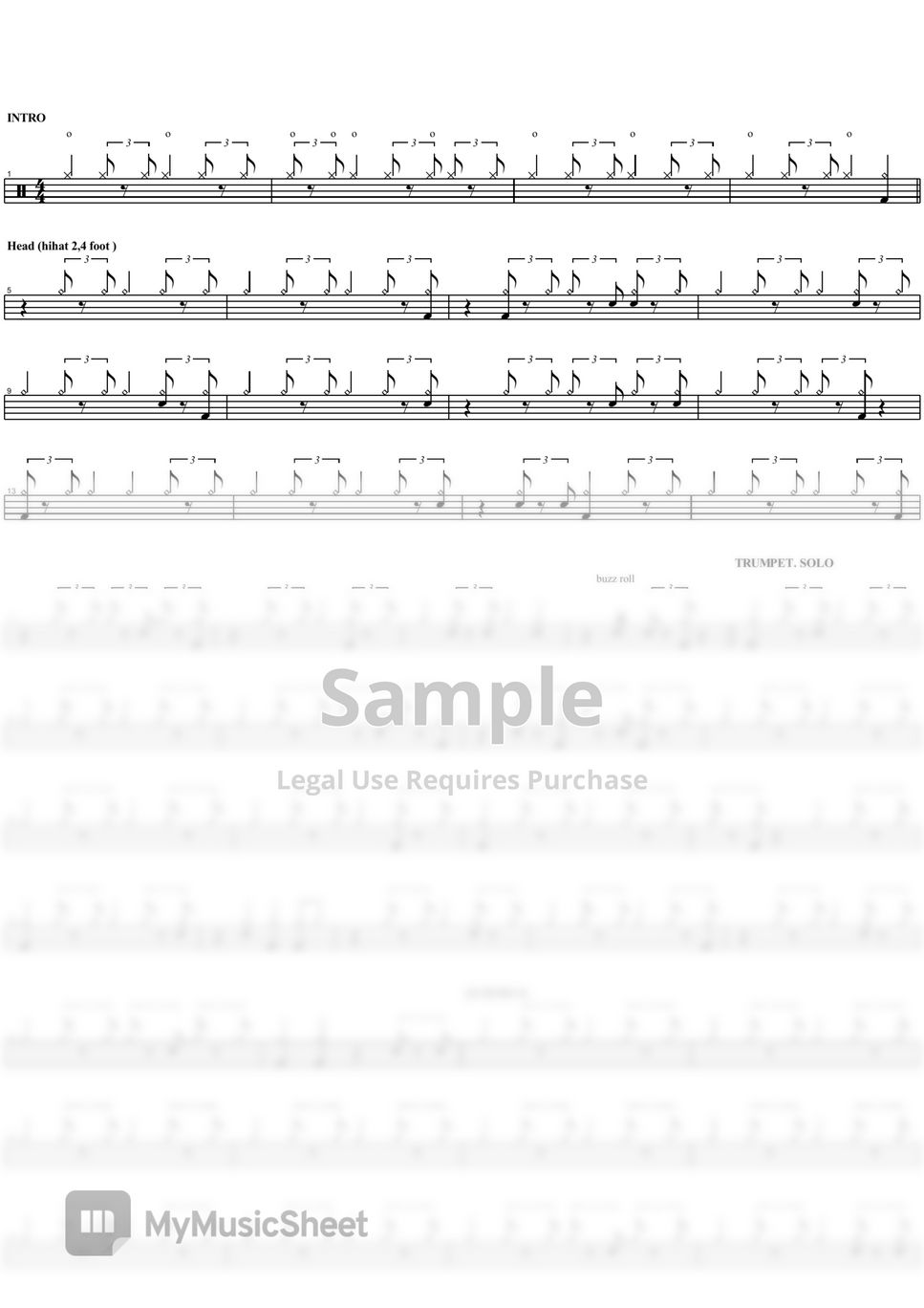CHALIE PARKER - CONFIRMATION Sheets by COPYDRUM
