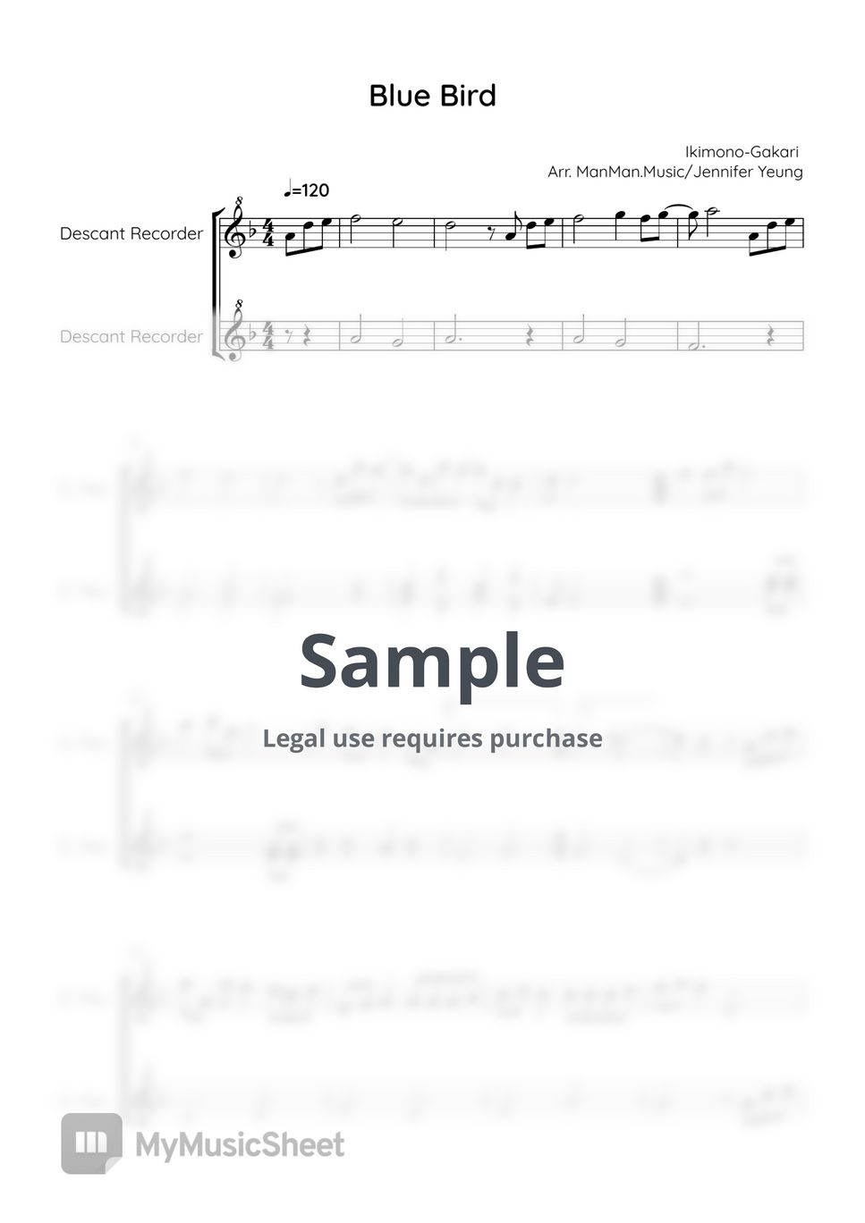 Ikimono-gakari - Bird Bird Duet (Recorders). Naruto Shippuden OP3 Hoja ...