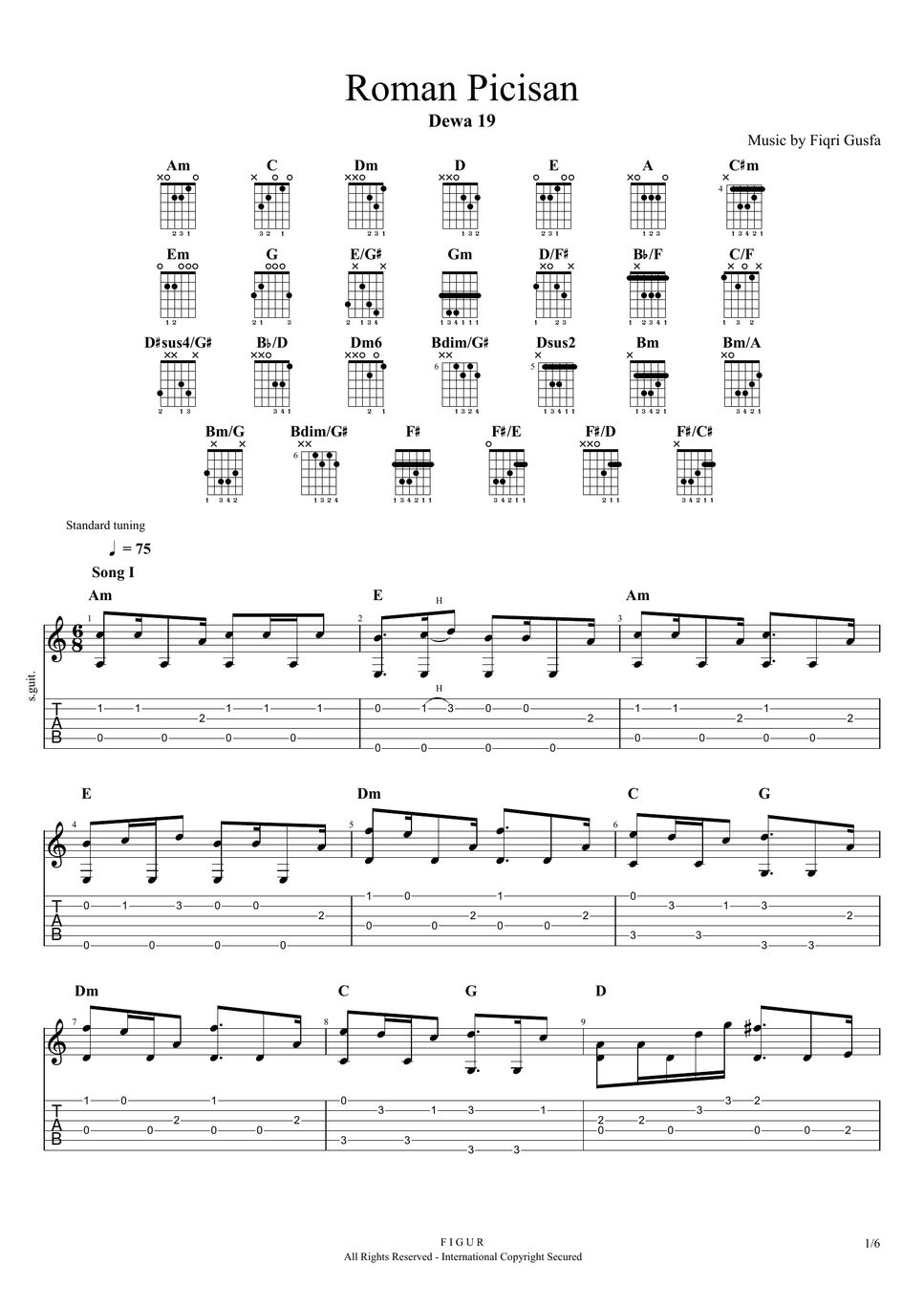 Dewa 19 - Roman Picisan Tab + 1staff by Fiqri Gusfa