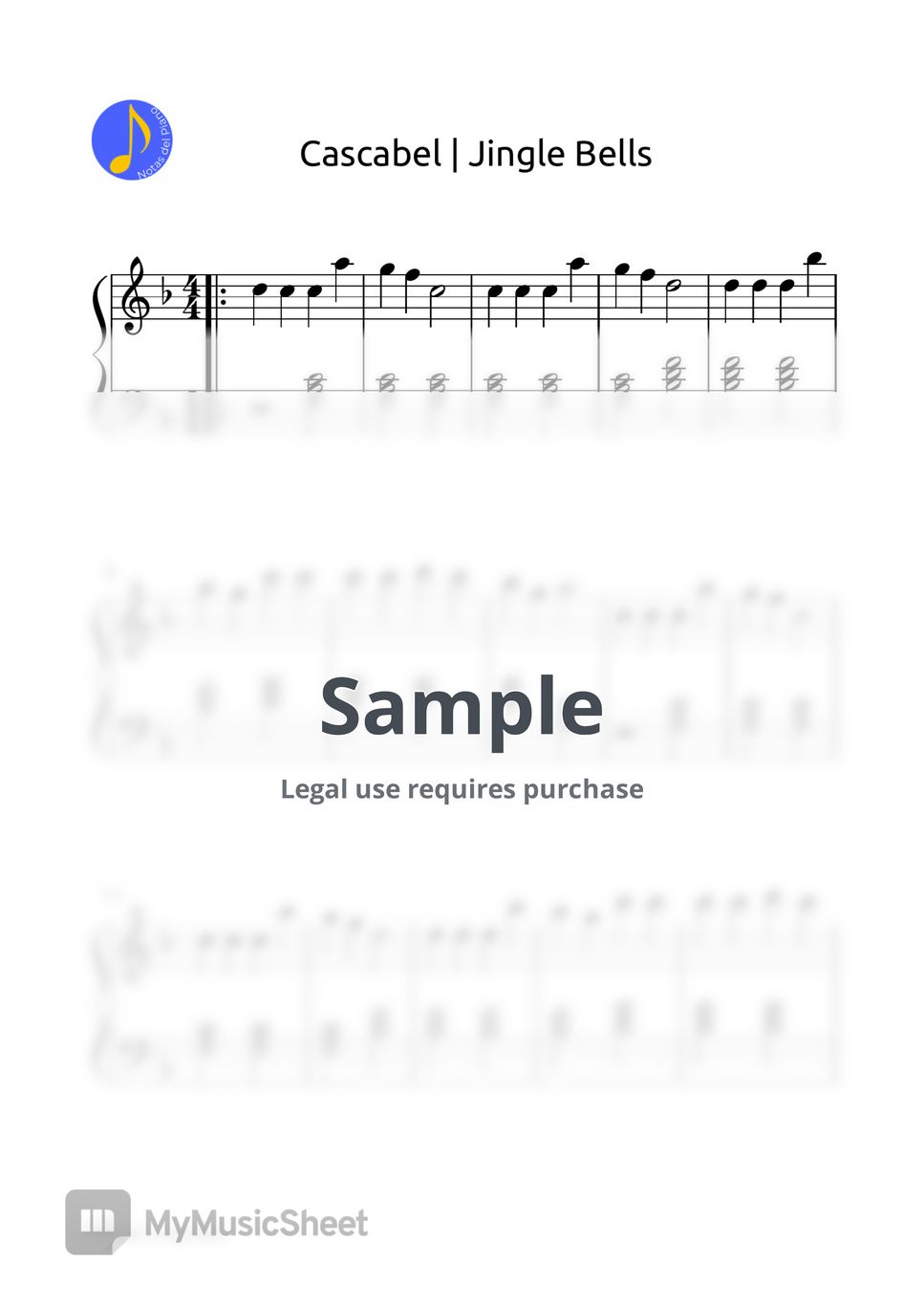 Cascabel (Jingle Bells) Sheets by Rosalinda Colella