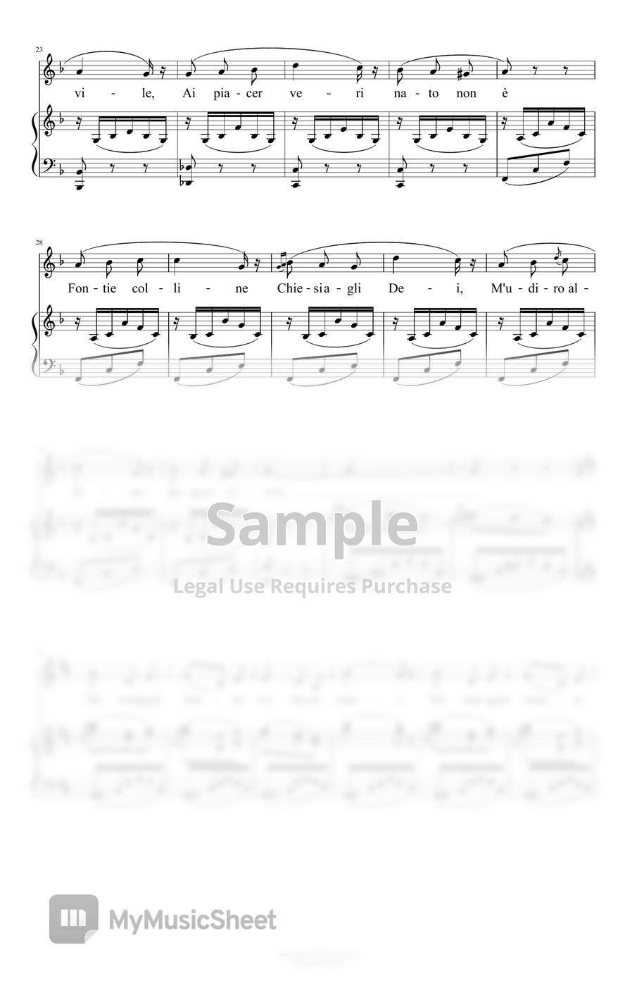 V.Bellini - Malinconia (Dmin) Sheet Music by noten(노튼)