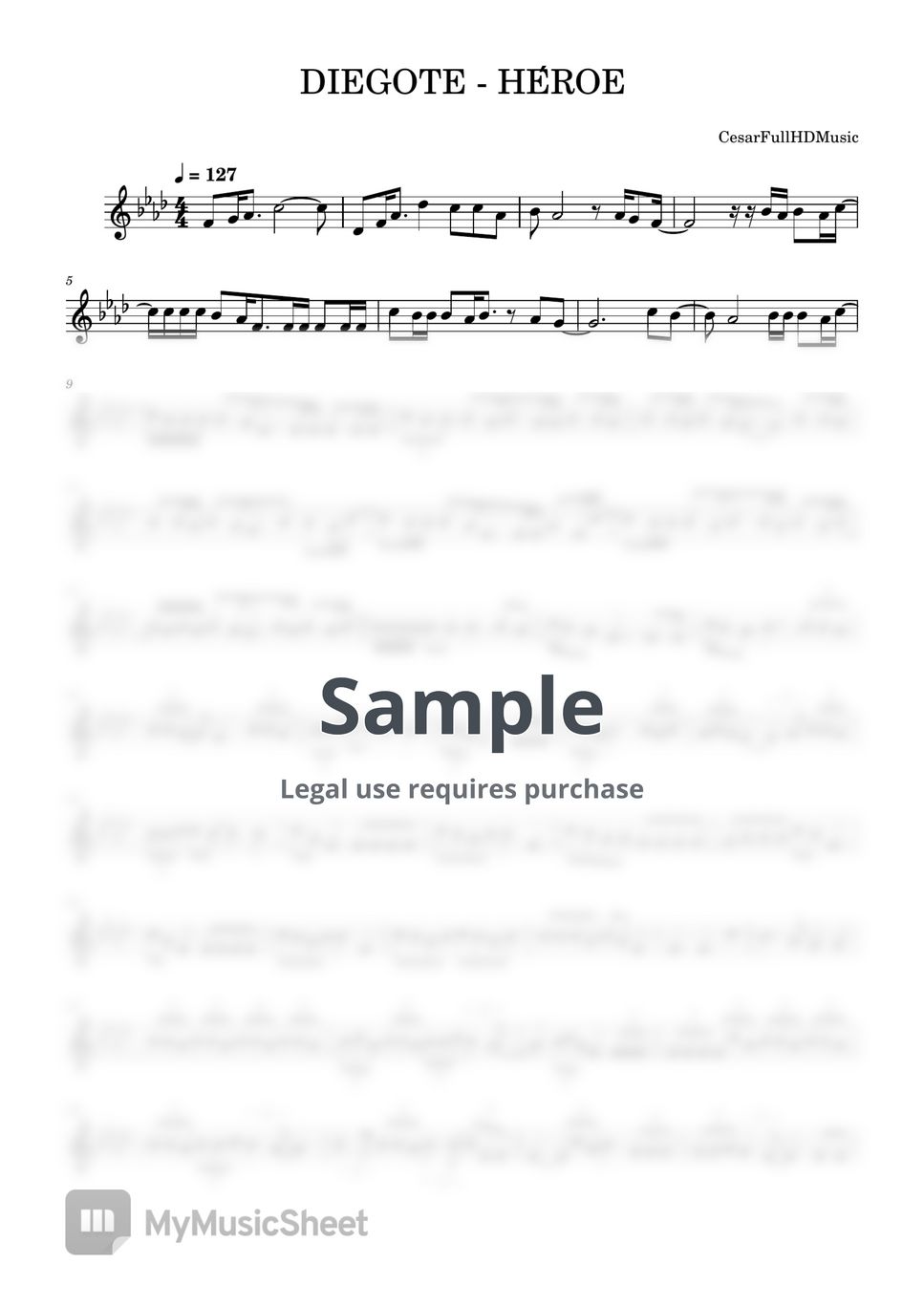 DIEGOTE - HÉROE Sheets