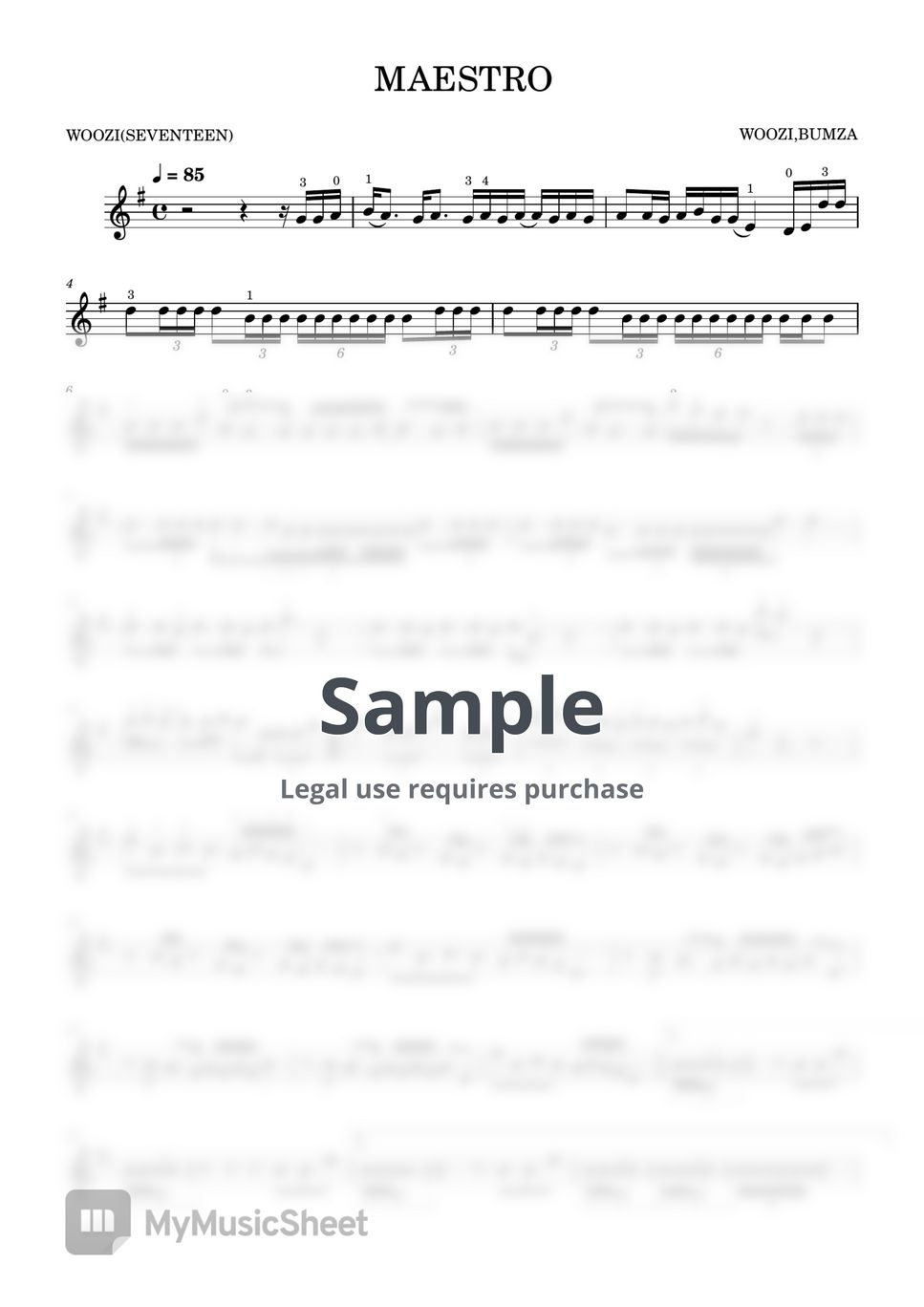 Seventeen - MAESTRO Sheets by Emilyviolin