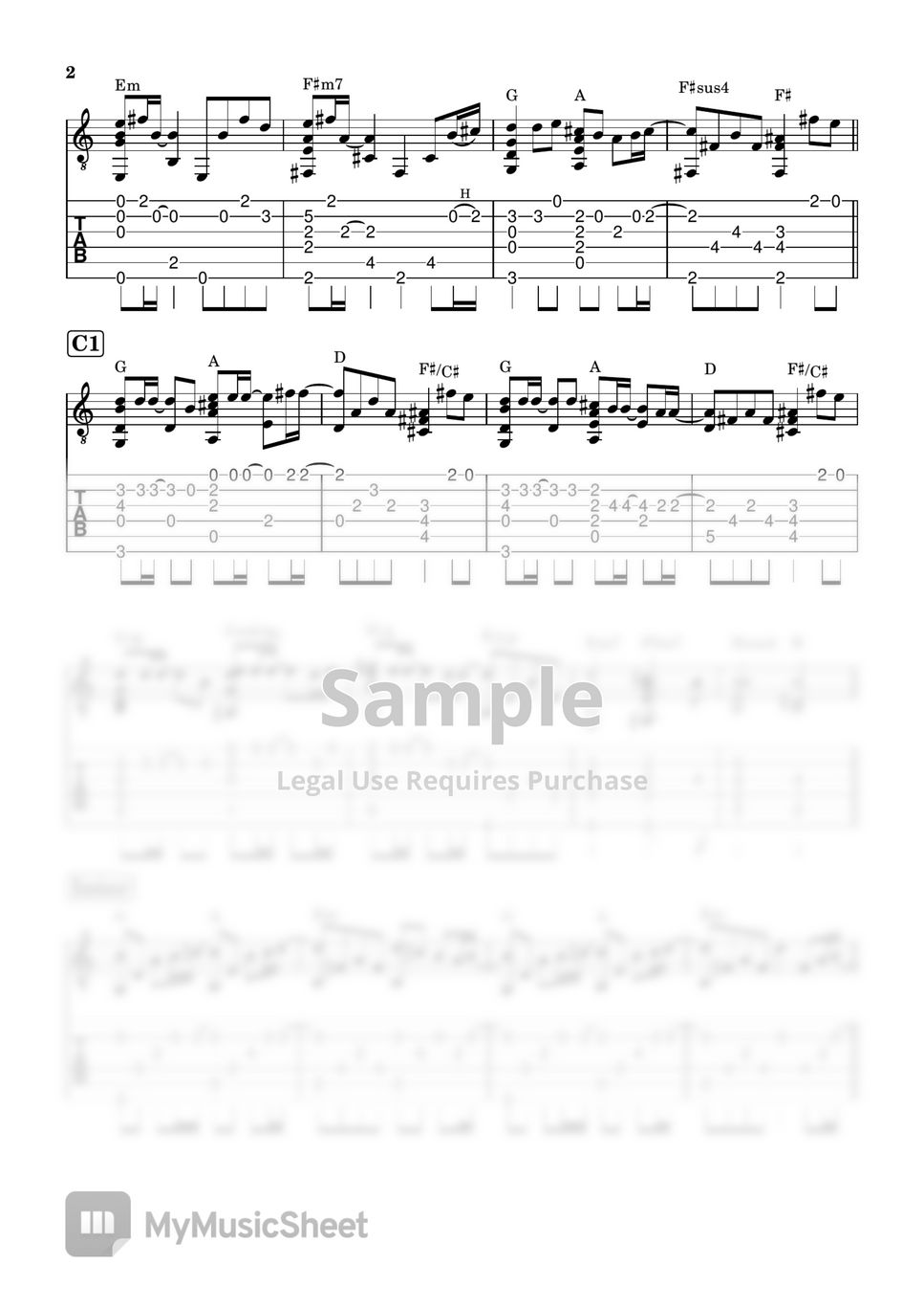 Every Little Thing - Time goes by (ソロギター楽譜) Sheet Music by GPC