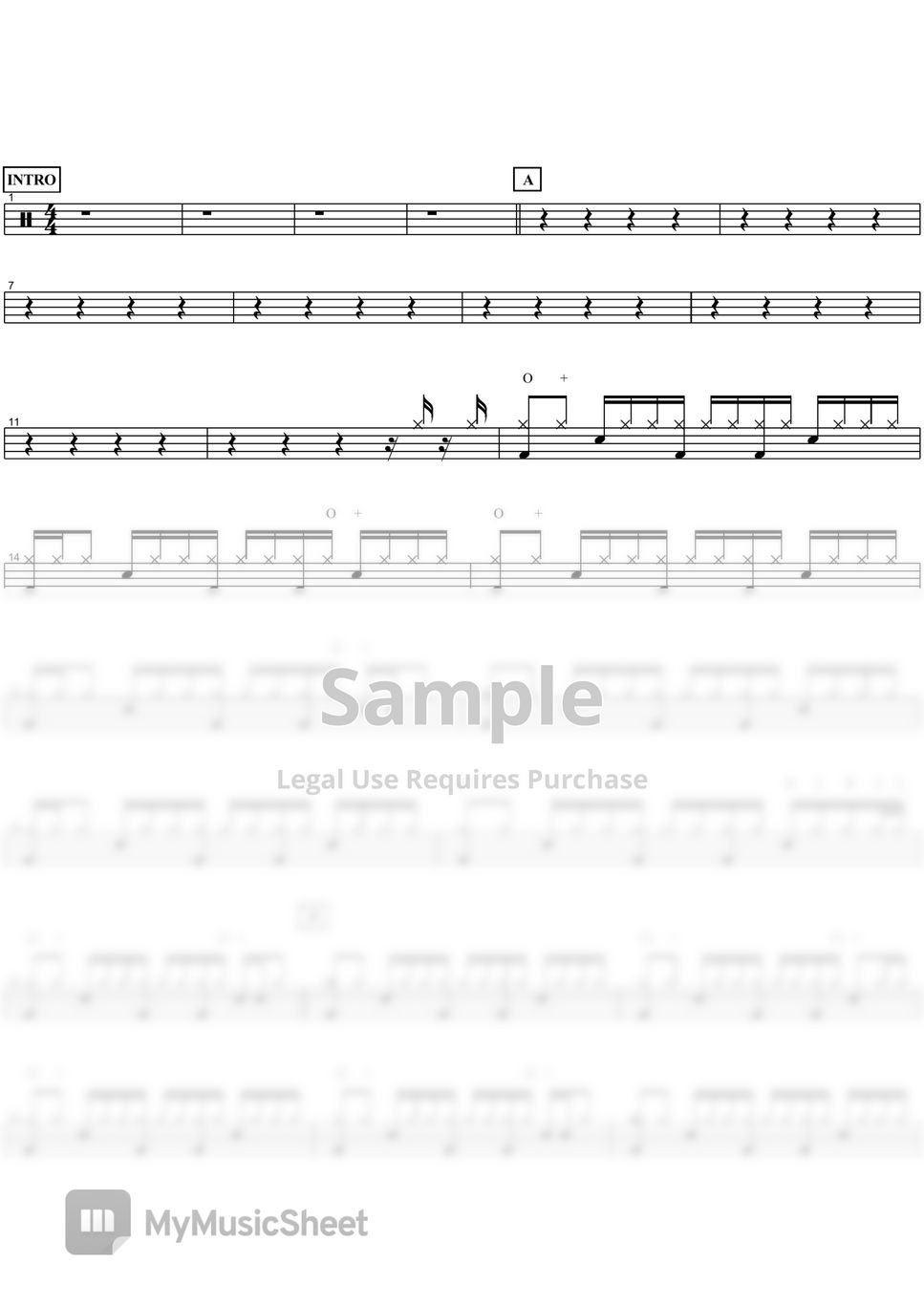 The Script - The Man Who Cant Be Moved Sheet Music by COPYDRUM