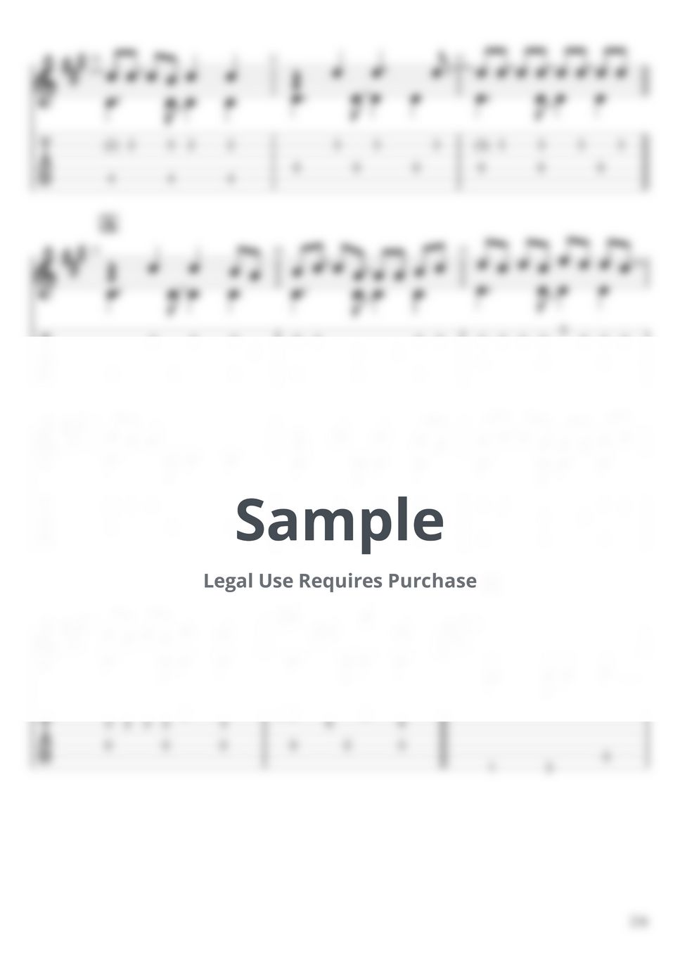 Ado - Kura Kura (Fingerstyle) 악보 by u3danchou