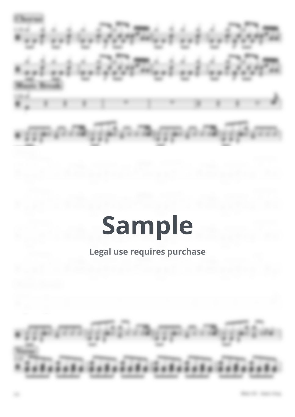 Blink-183 - Adam's Song Sheets by herrylo_drums