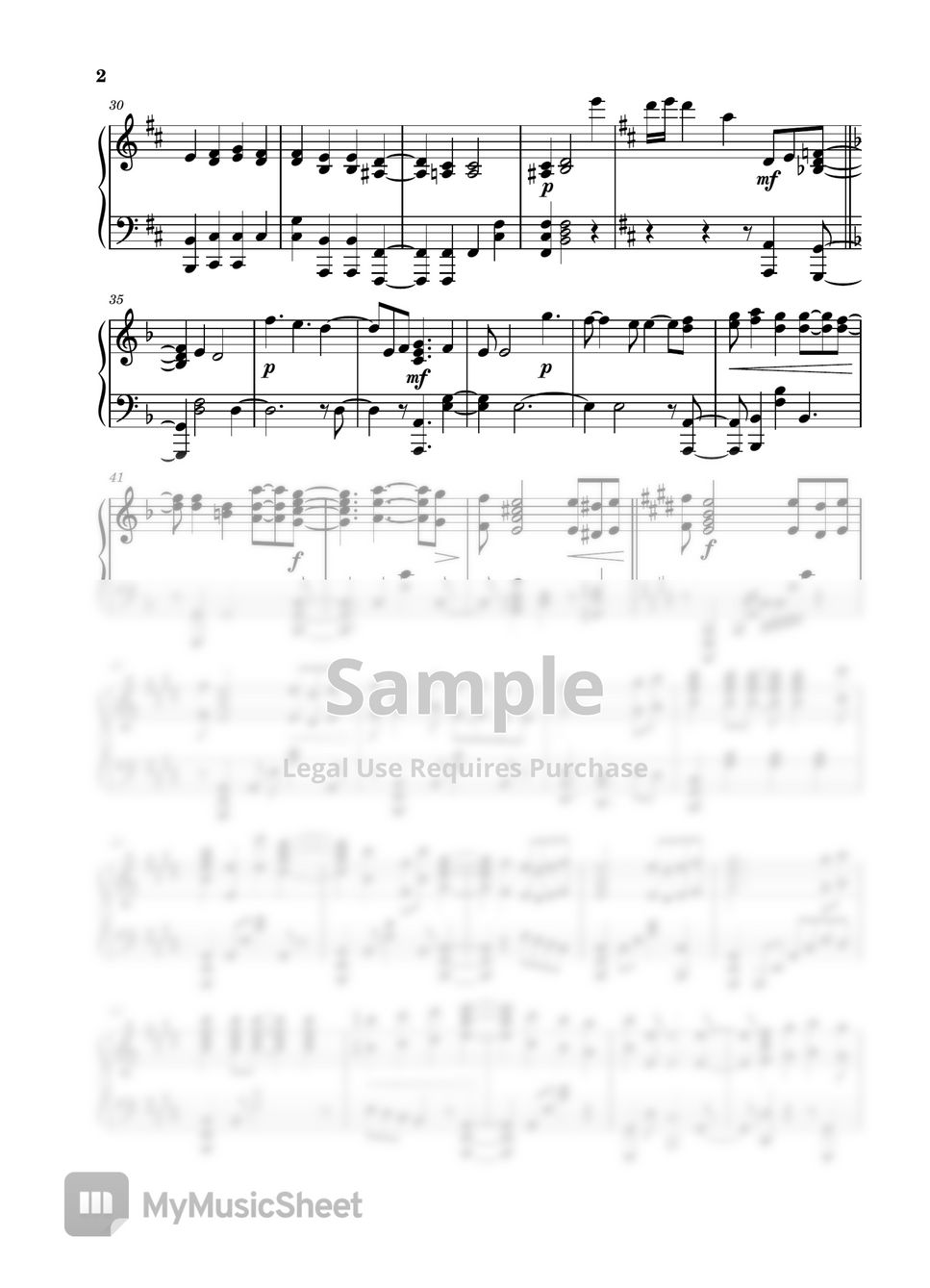 LiSA - Homura - Demon Slayer Movie ED (Piano Cover) Sheets by Kiel ...