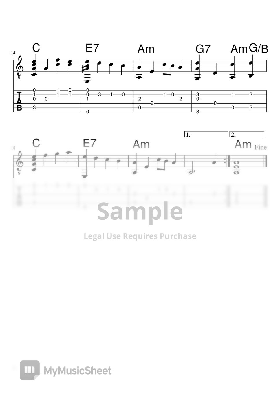 Christmas Carols - God Rest Ye Merry Gentlemen (Christmas Carols) Tab ...