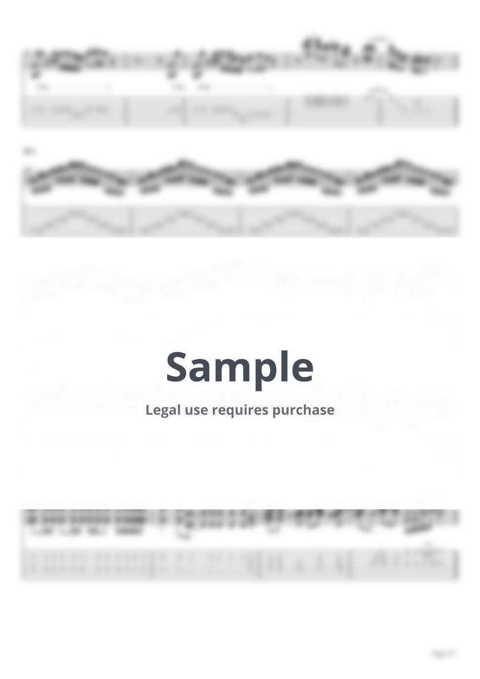 Kessoku Band - Seiza ni Naretara【Guitar TAB/lead & backing both parts set】 TAB+1 Staff by ...