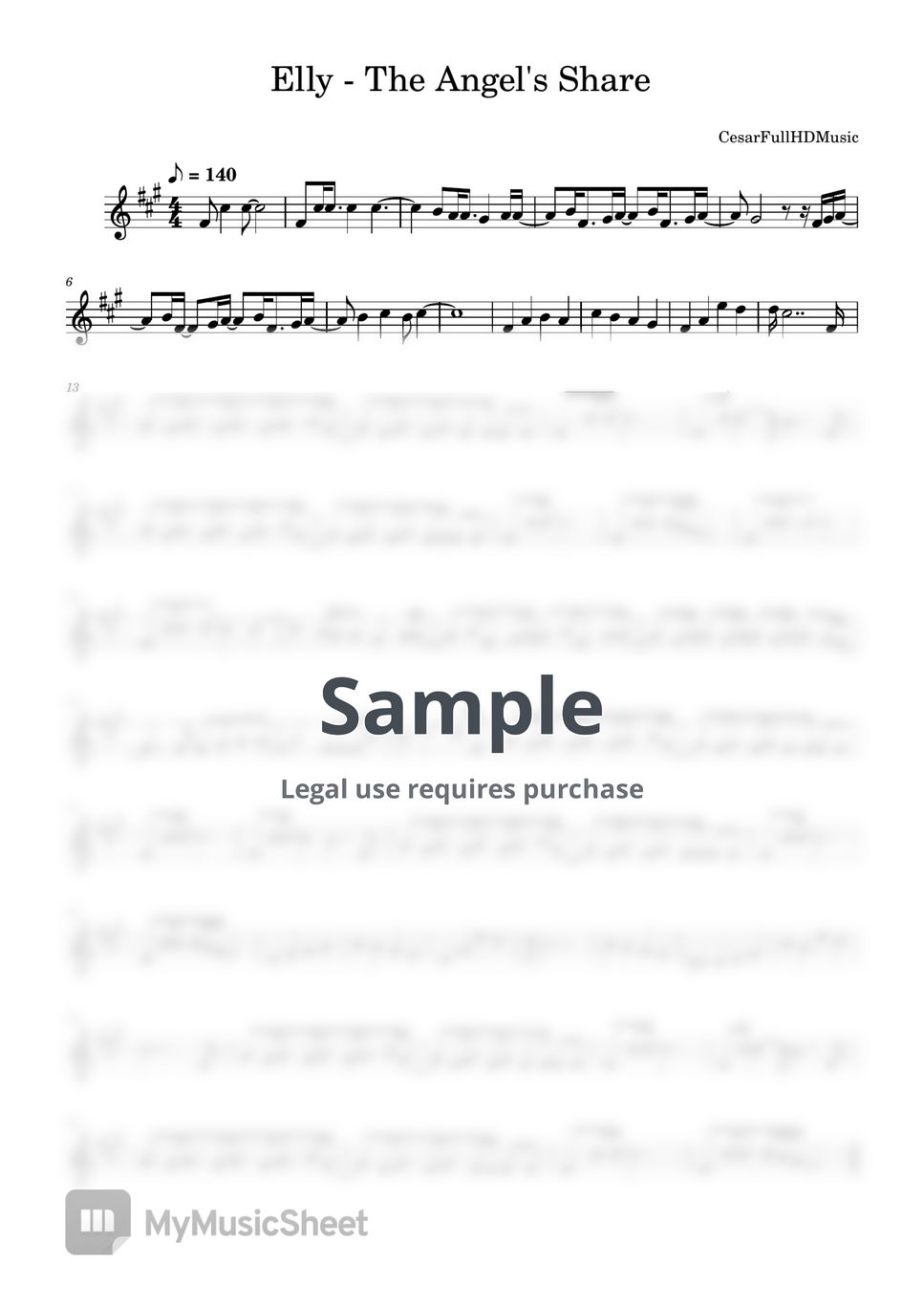 Elly - The Angel's Share Sheets