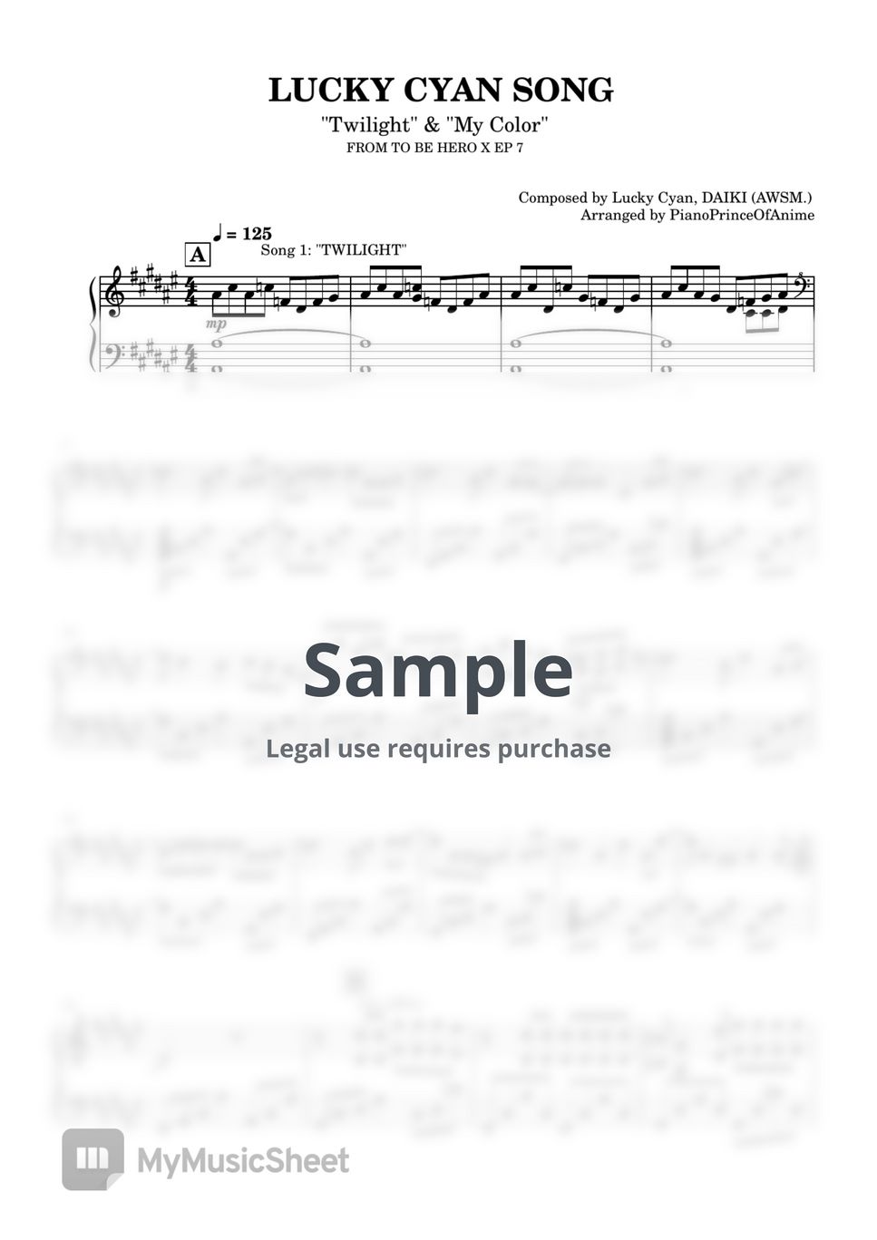 Lucky Cyan, DAIKI (AWSM.) - To Be Hero X EP7 OST - LUCKY CYAN SONG ...