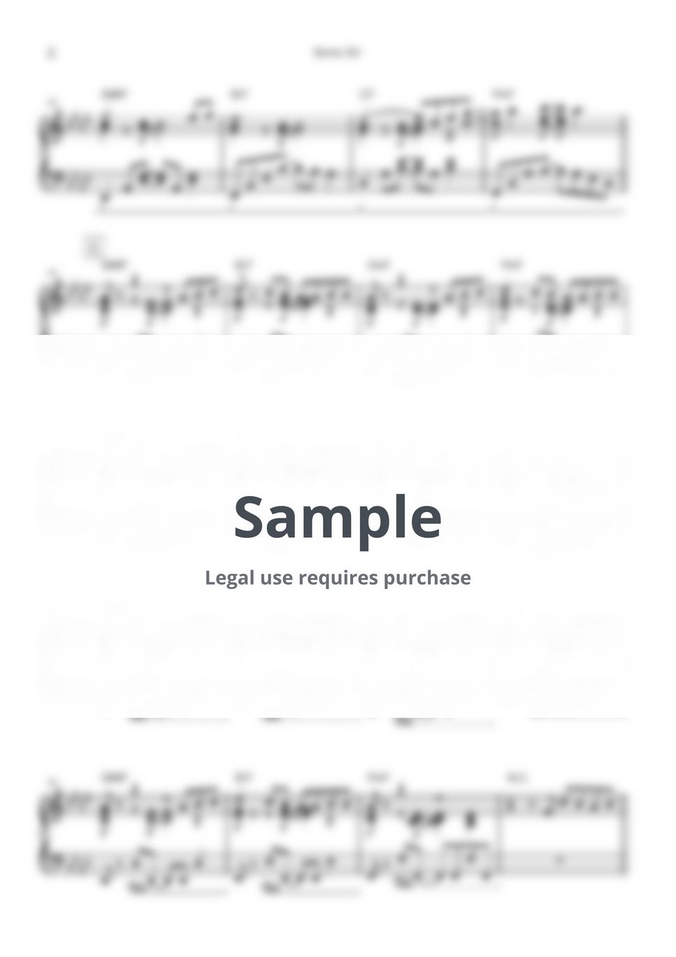 AKASAKI - Bunny Girl Sheet Music by シータピアノ