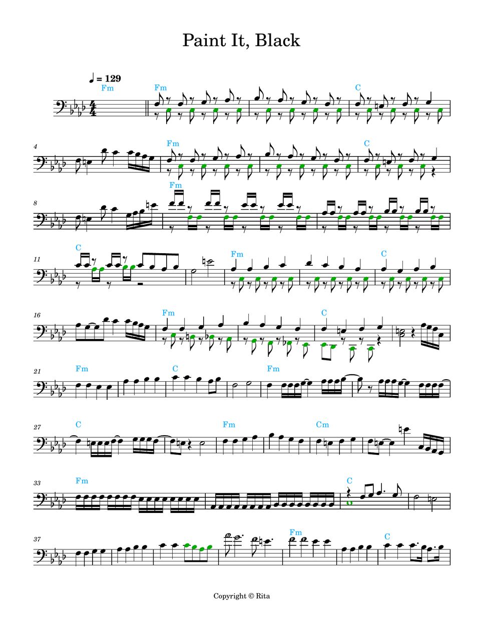 Rolling Stones, Danny Elfman, Diego Mitre - Wednesday Plays the Cello (Paint It, Black) (4 files ...