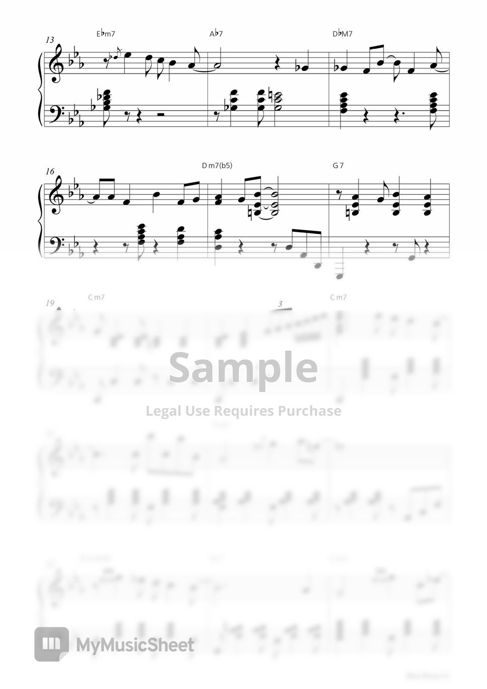 Kenny Dorham - Blue Bossa (재즈 ver.) Sheets by SangSangPiano