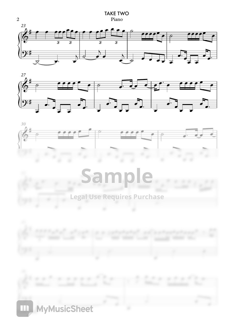 BTS - Take Two Sheets by Musik Fadli