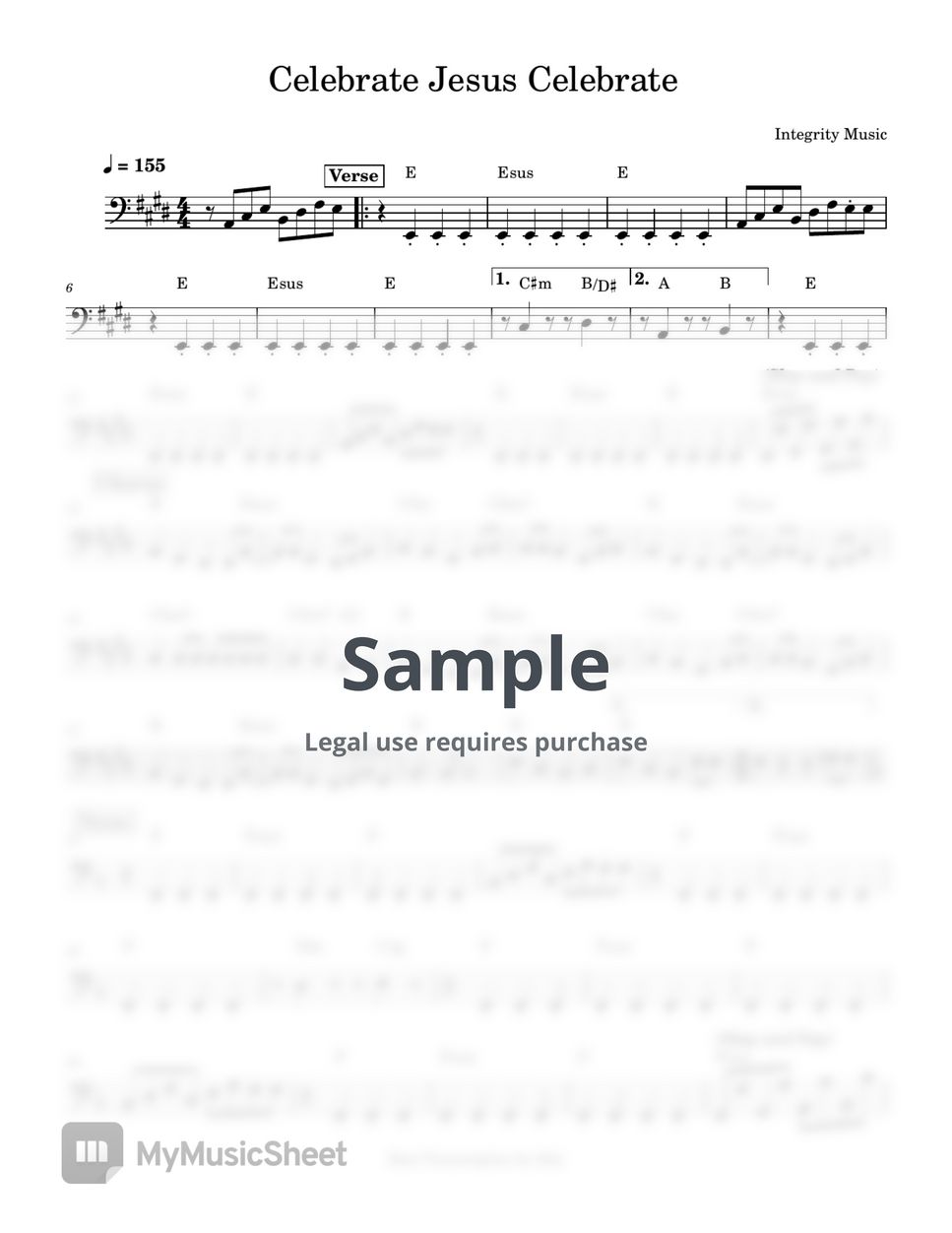 charlie leblanc - Celebrate Jesus Celebrate Sheet Music by Jikyonly