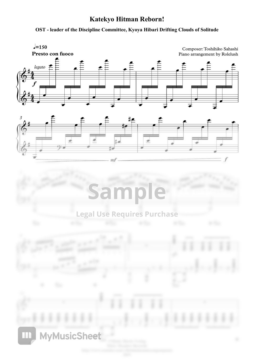 Toshihiko Sahashi - Katekyo Hitman Reborn! OST - Drifting Clouds of ...