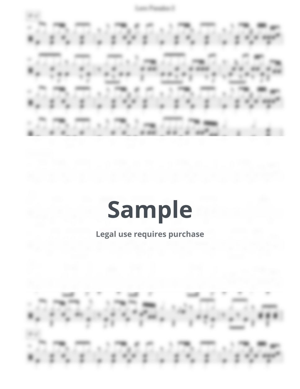 King & Prince - Love Paradox 악보 by Arkadia Drums