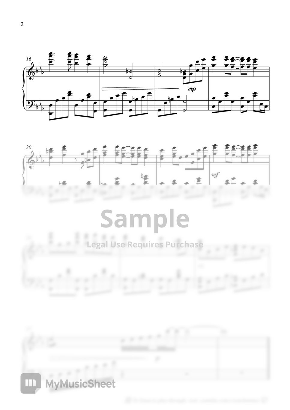 Sailor Moon OP - Moonlight Densetsu [Sad Piano Version] แผ่น