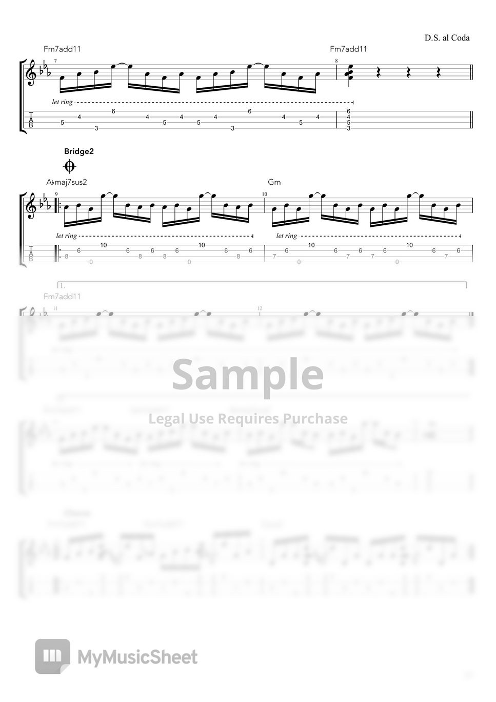 John Mayer - Neon Tab + 1staff by 4stringboy