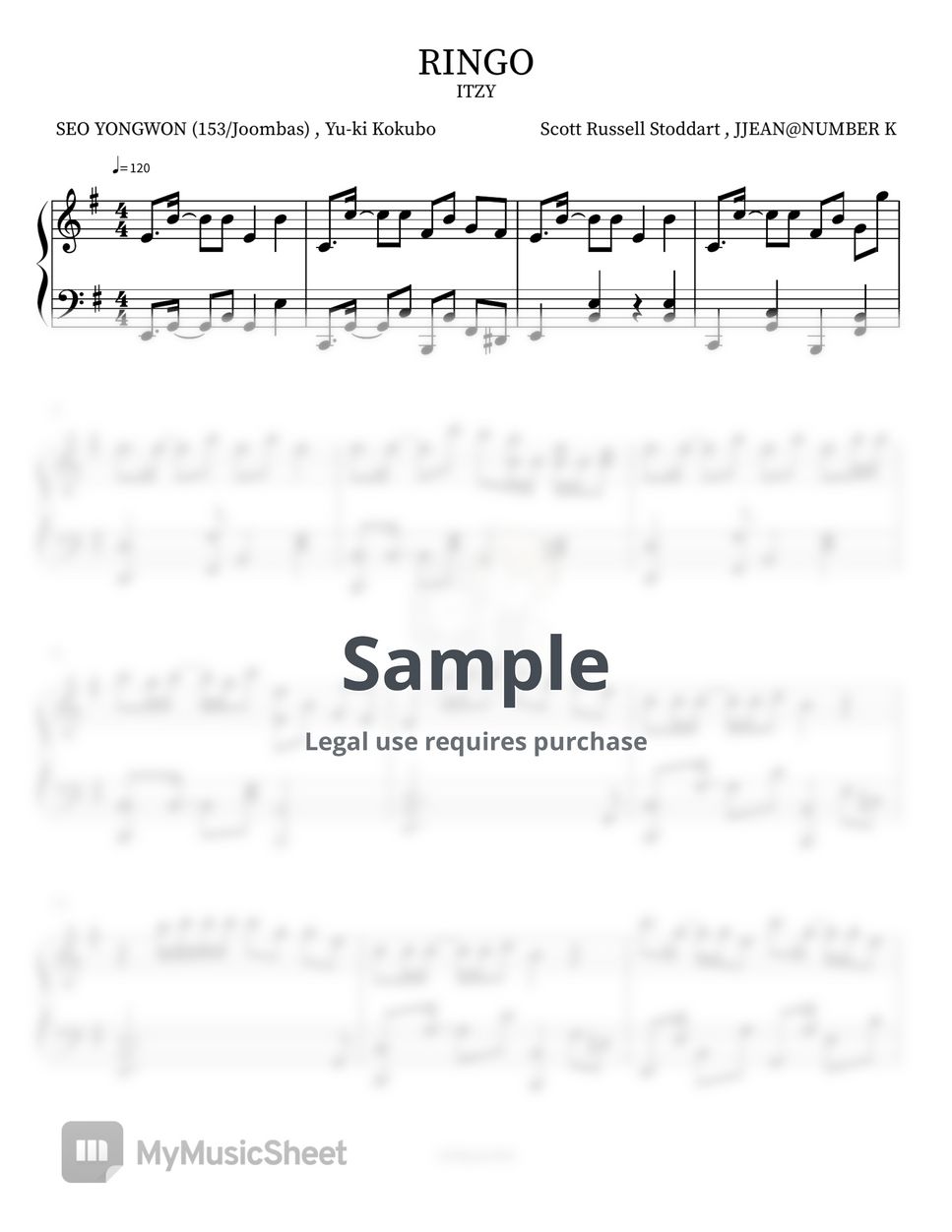 ITZY(있지) - RINGO Sheets by chihyun416