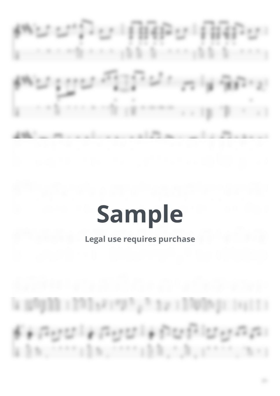 Yoasobi - Idol-fingerstyle (Short version) Tab + 단선 악보 by mumu