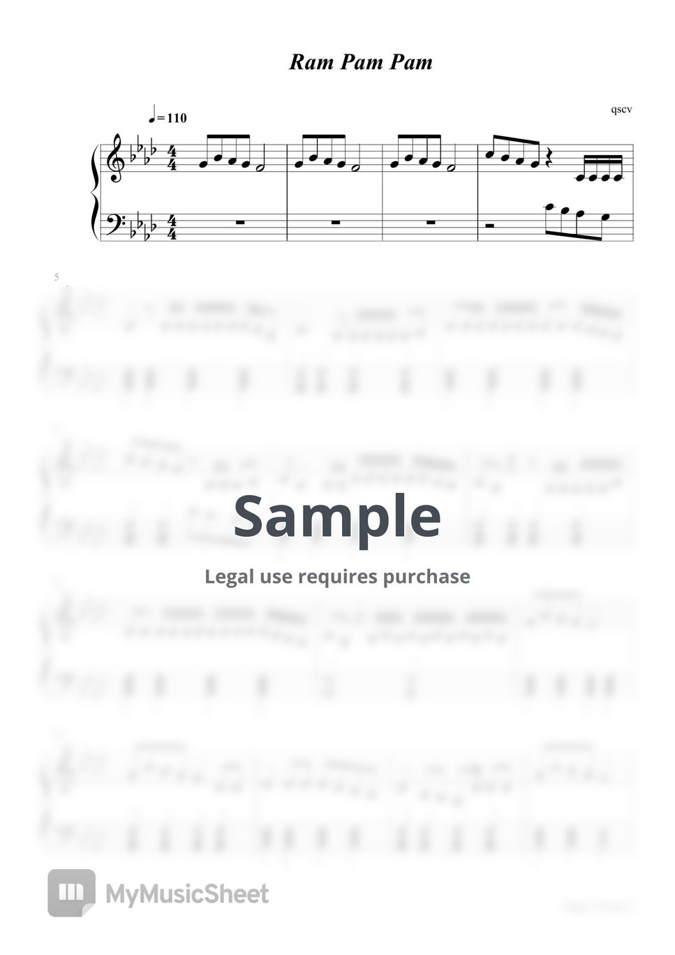 Natti Natasha - Ram Pam Pam Sheets by Yilun