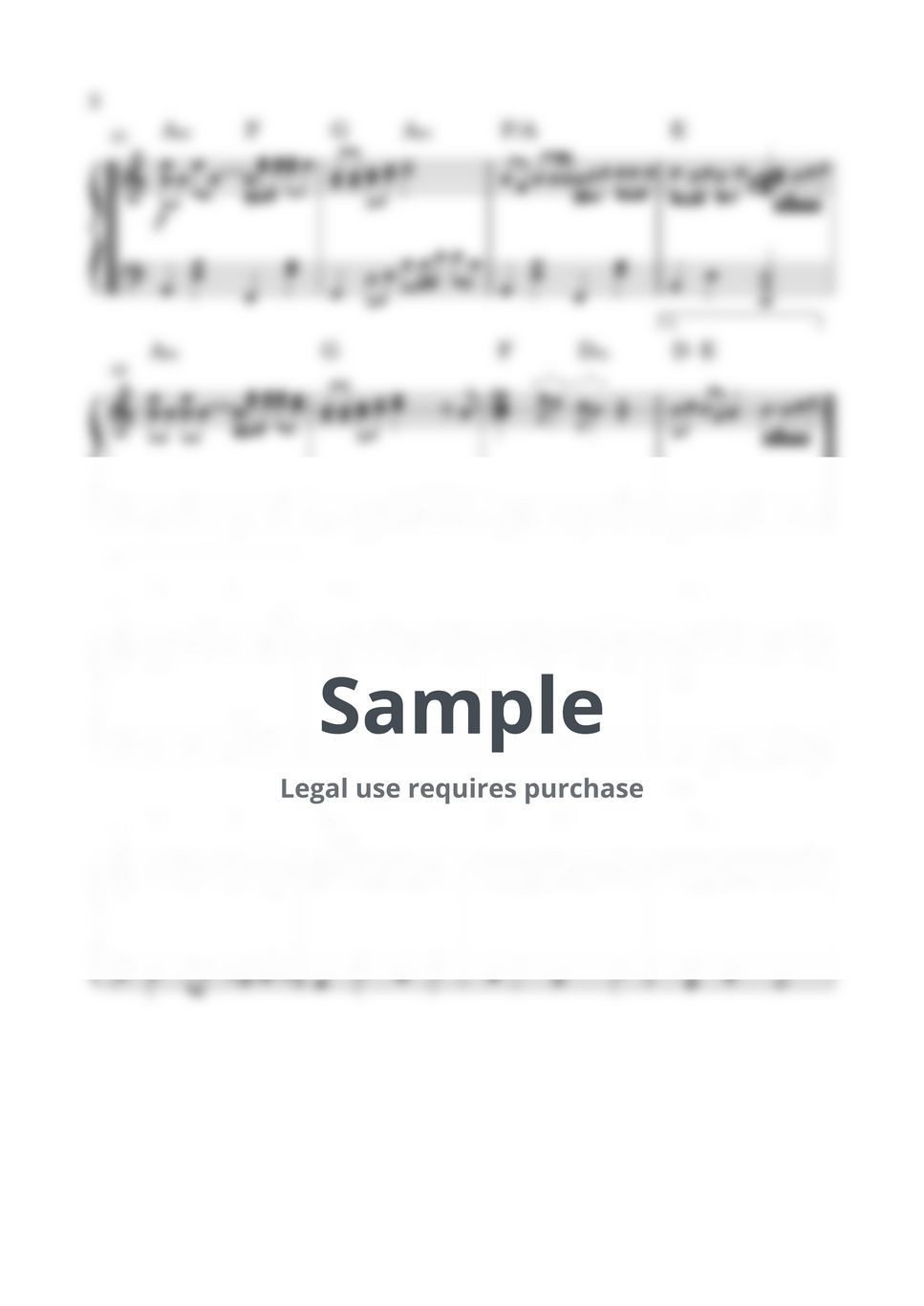 Kaj - KAJ - Bara bada bastu *Accurate & Cheerful piano solo* (Eurovision 2025 🇸🇪 Sweden Sheet ...