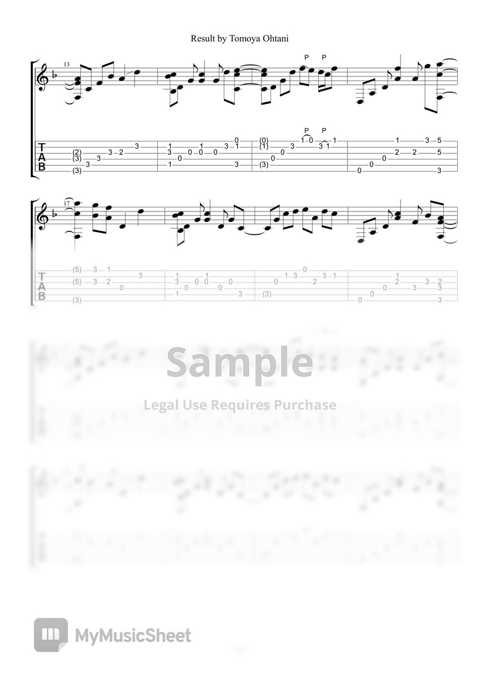 Sonic (2006) - Result (His World Acoustic Version) (Guitar TAB) Tab ...