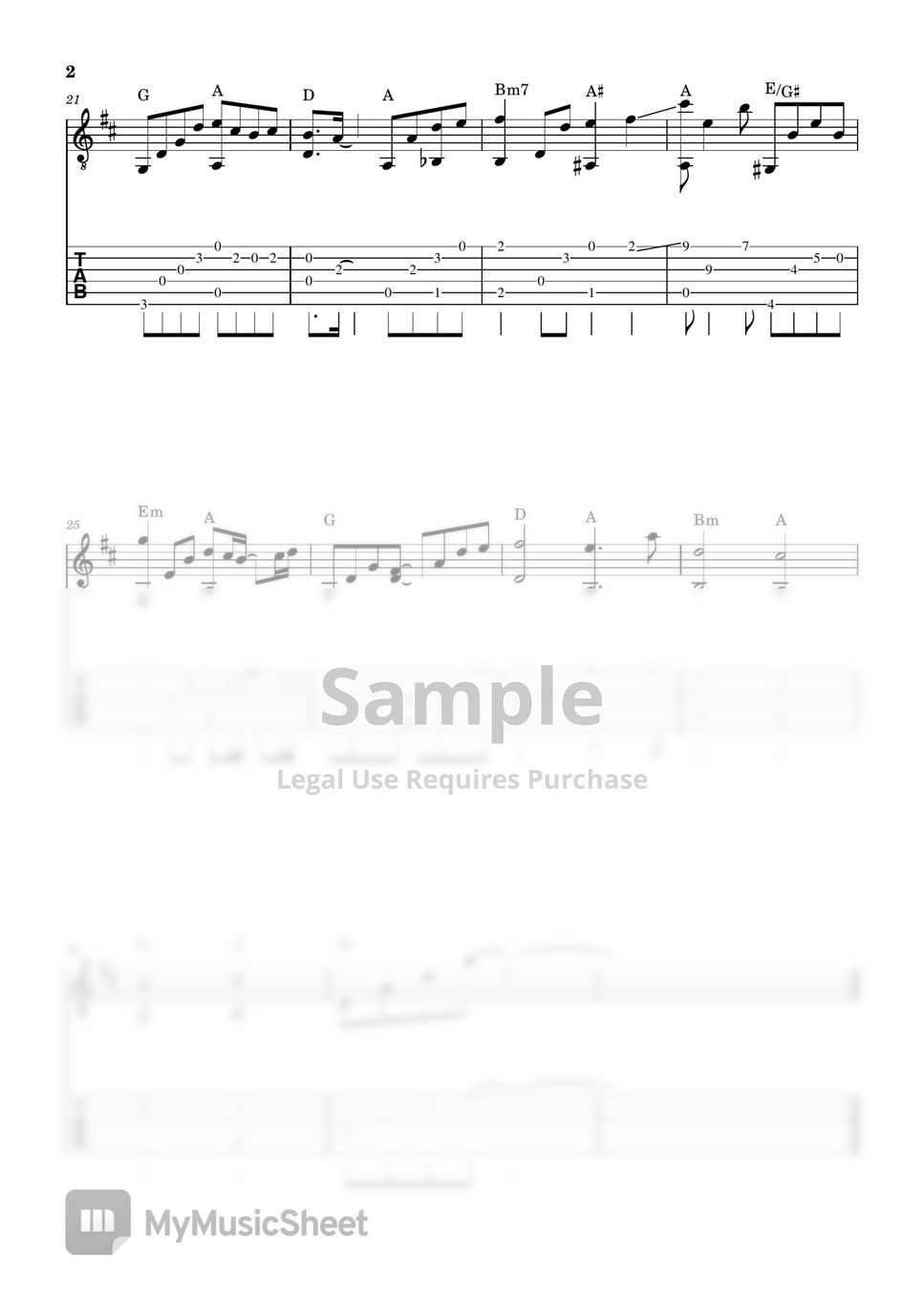 Go Shiina ft. Nami Nakagawa - Kamado Nezuko no Uta 악보 by Not So Classic ...