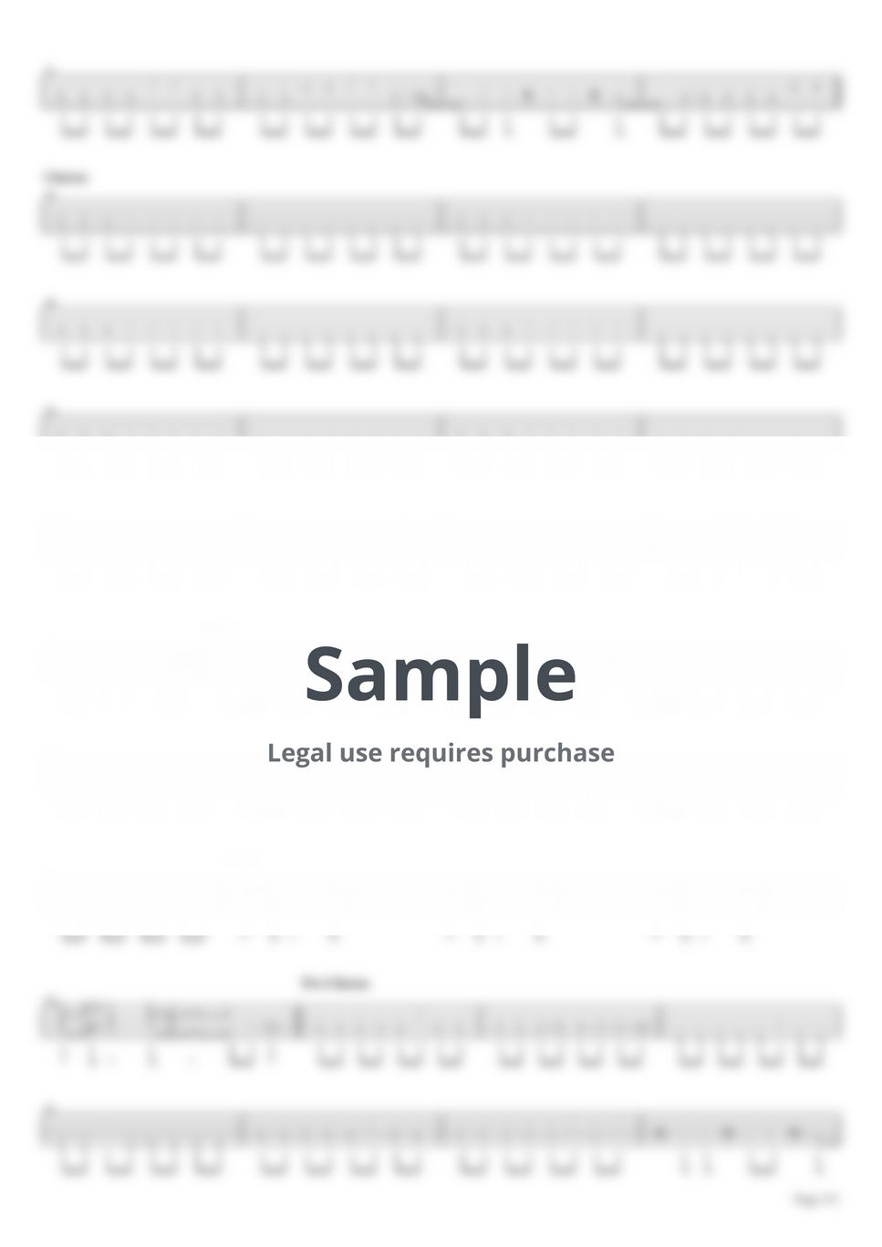 Aqua Timez - Velonica (Bass TAB) Sheets by Muya