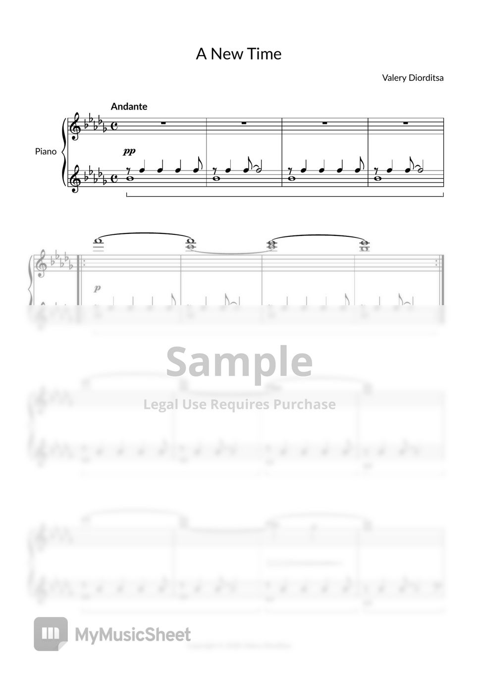 Valery Diorditsa - A New Time Sheets