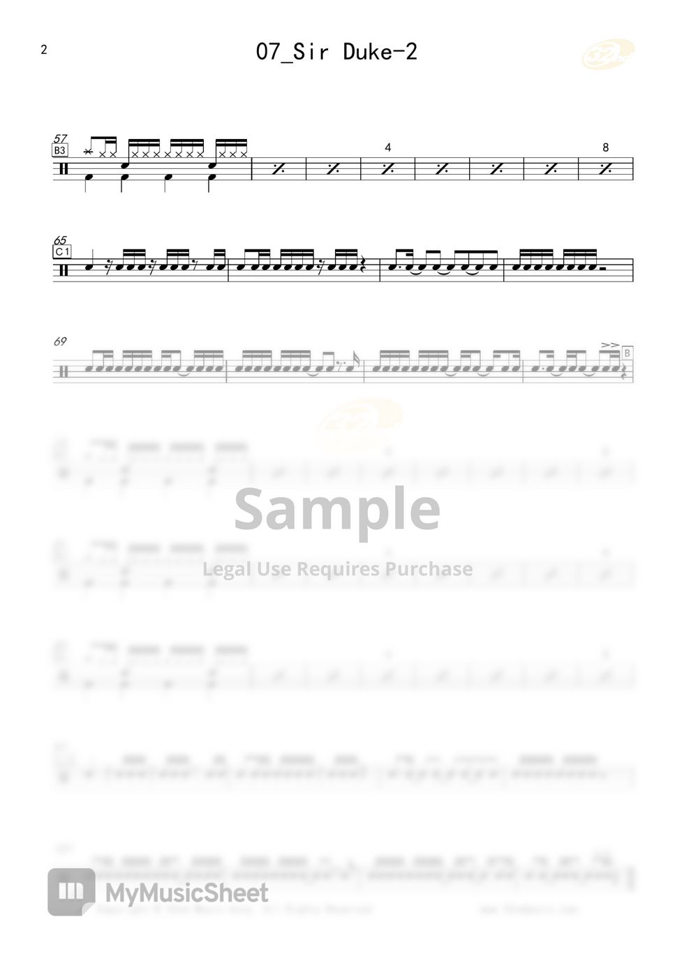 Stevie Wonder - Sir Duke Sheets by 張文光