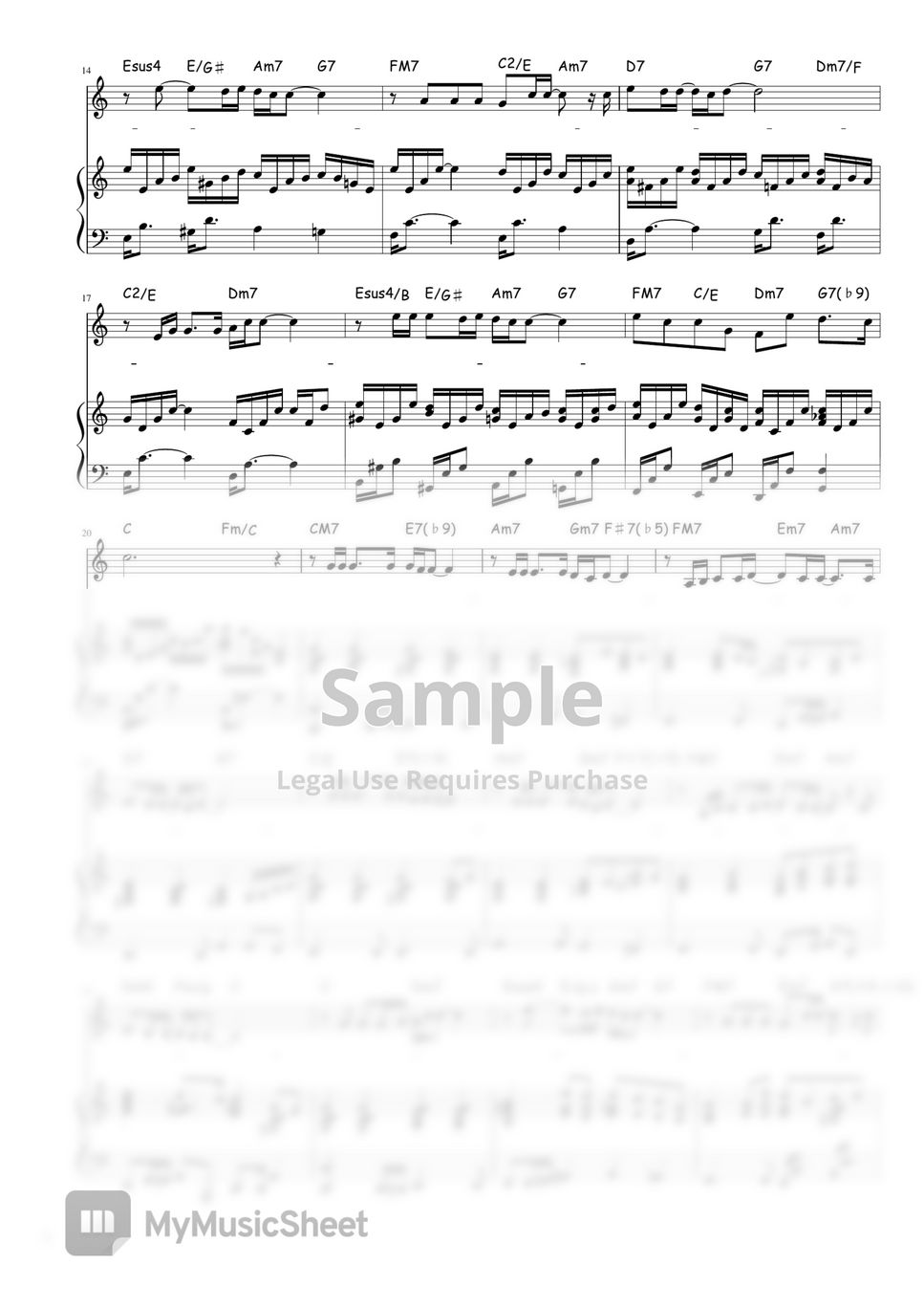 김도현 성령이 오셨네 C Key Sheets By 생명의건반