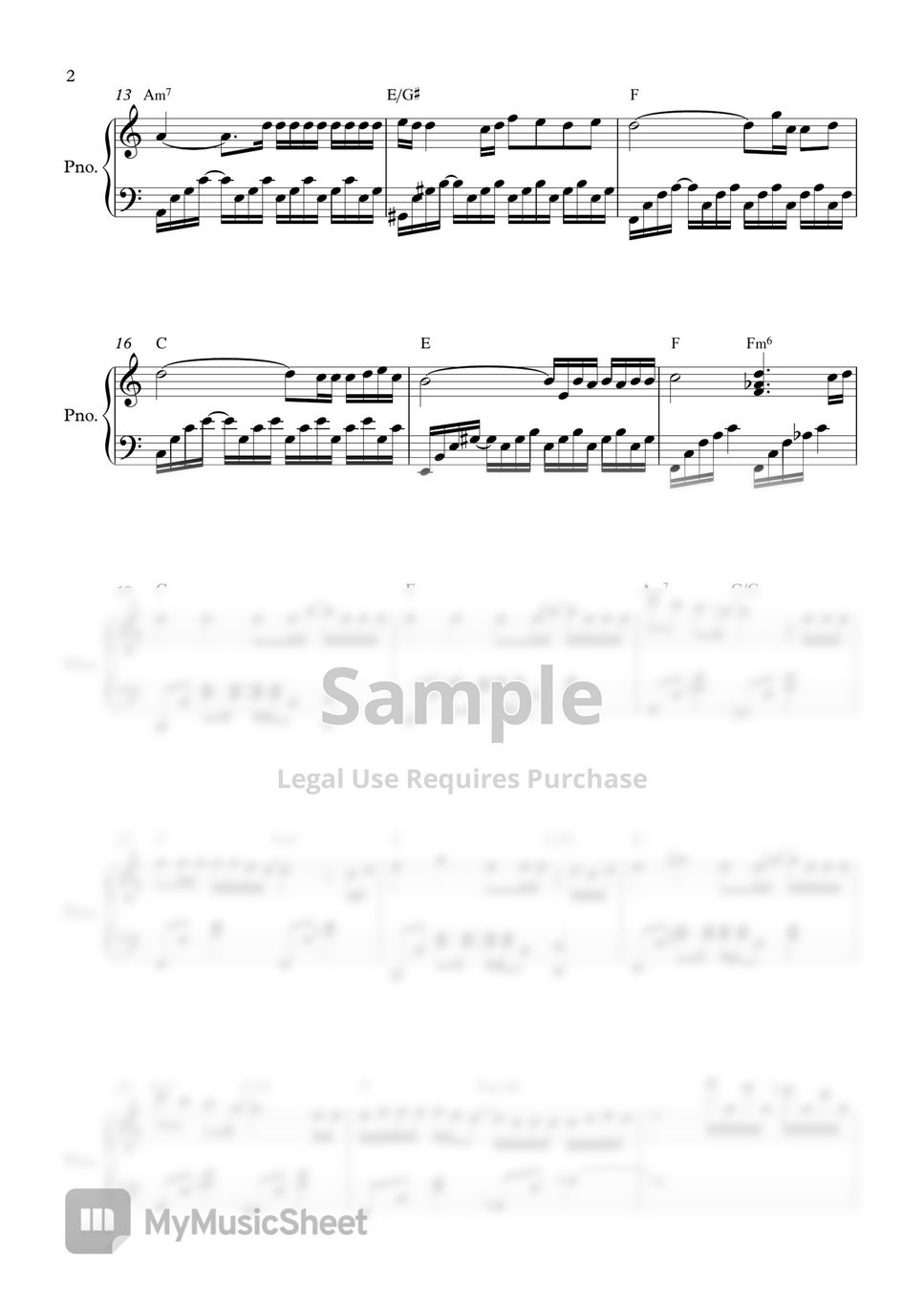 Taeyang 눈 코 입 Eyes Nose Lips Sheet Music By Pianoinu