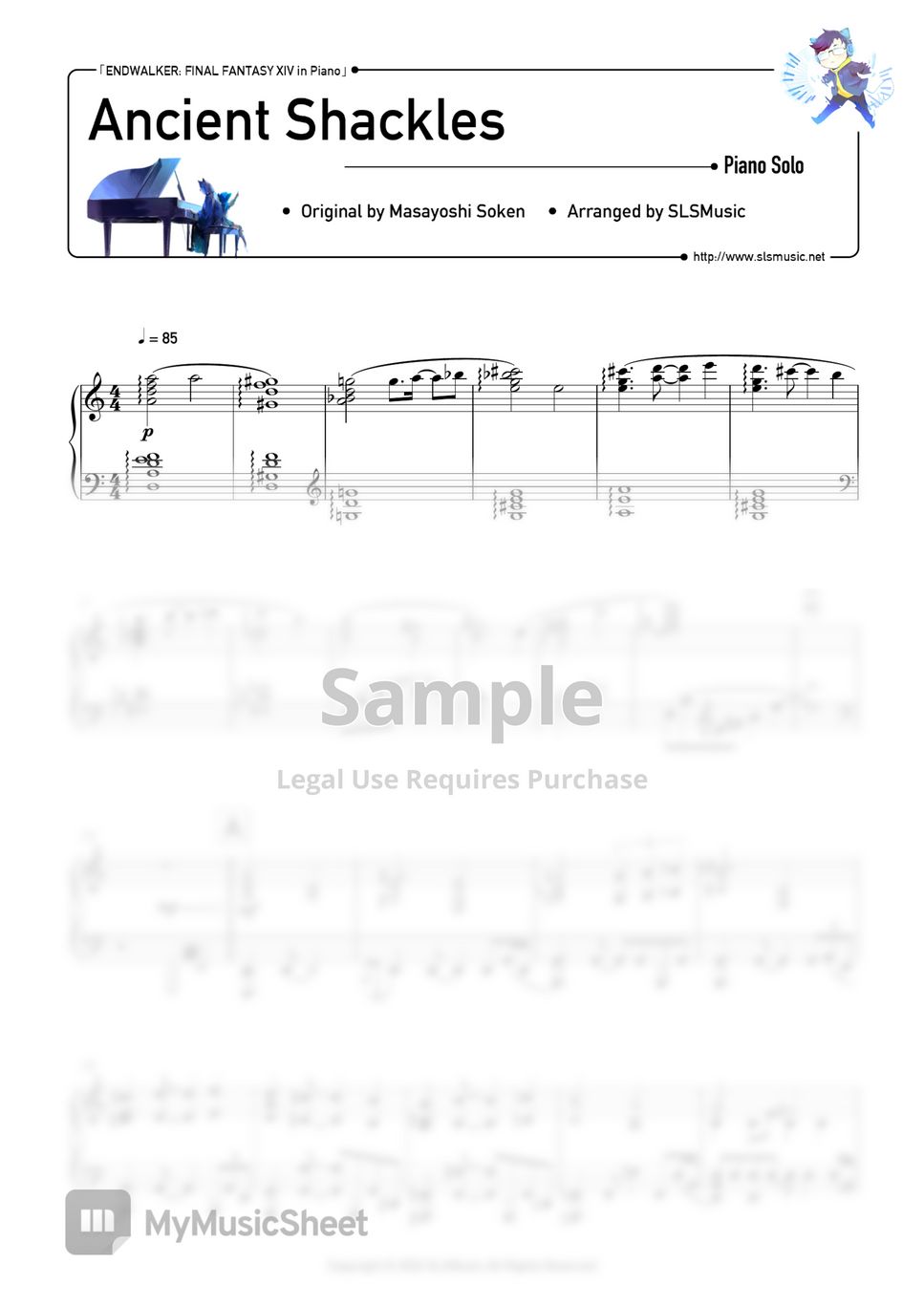 FINAL FANTASY XIV - Ancient Shackles (Masayoshi Soken) Sheet Music by ...