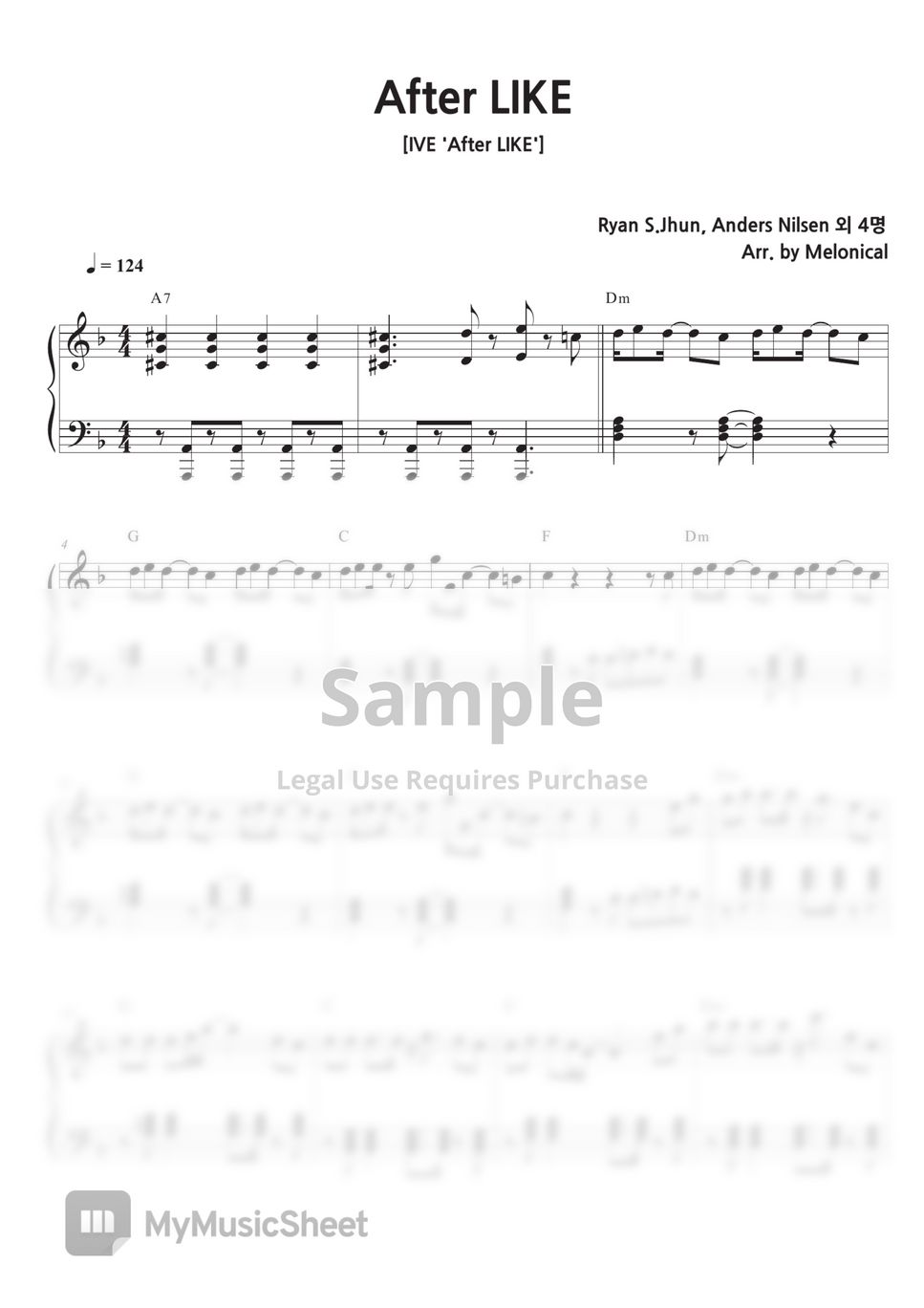 IVE - After LIKE Sheets by Melonical