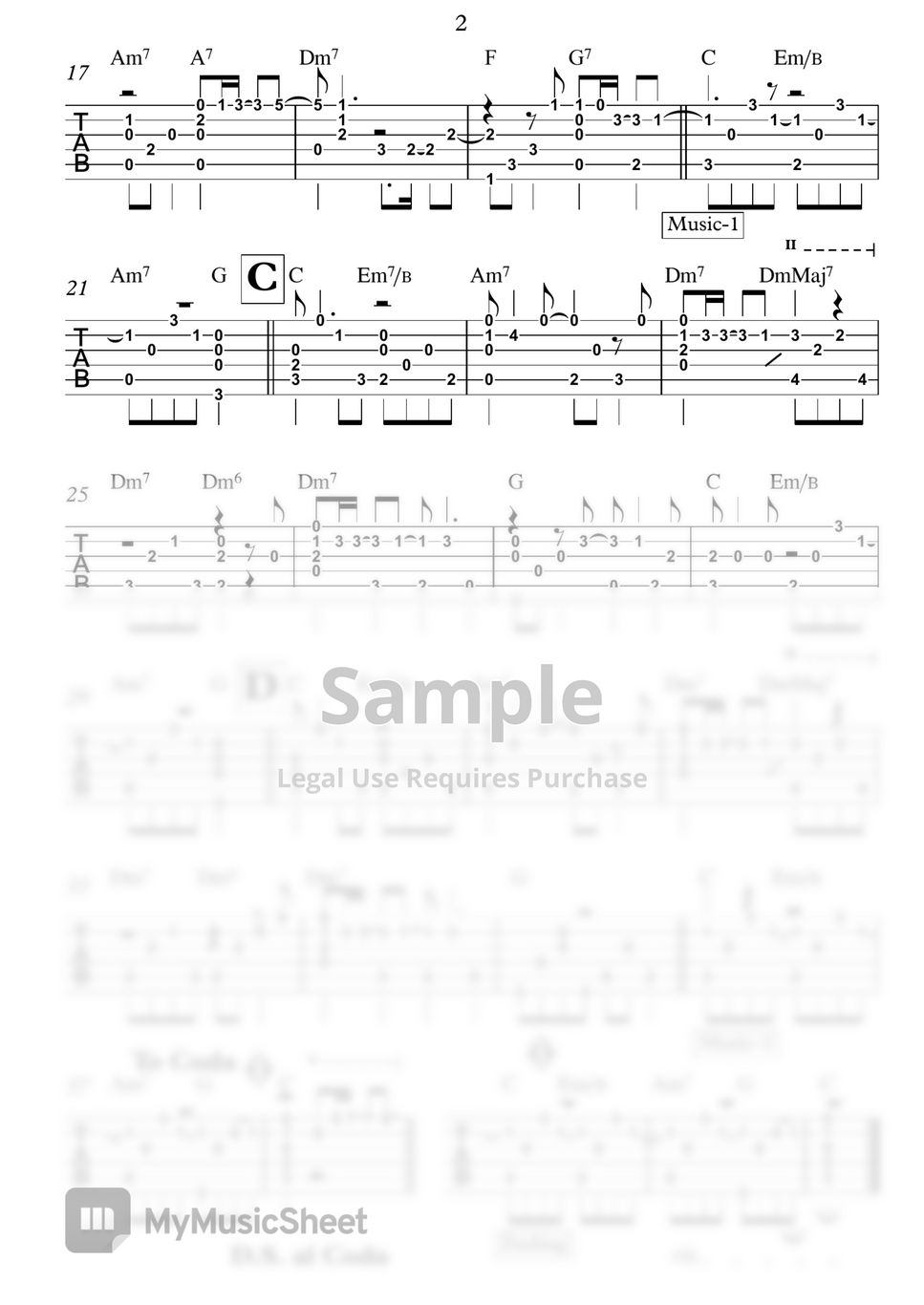 Perry Como - And I Love You So - Fingerstyle Guitar Partitur by Arithaj Lk