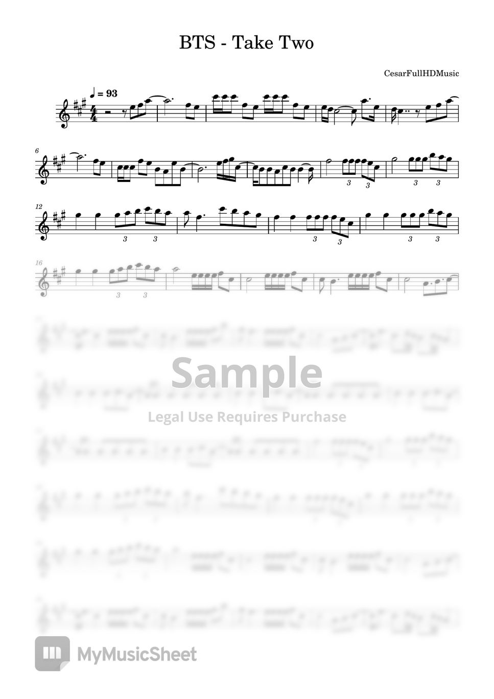 BTS - Take Two Sheets