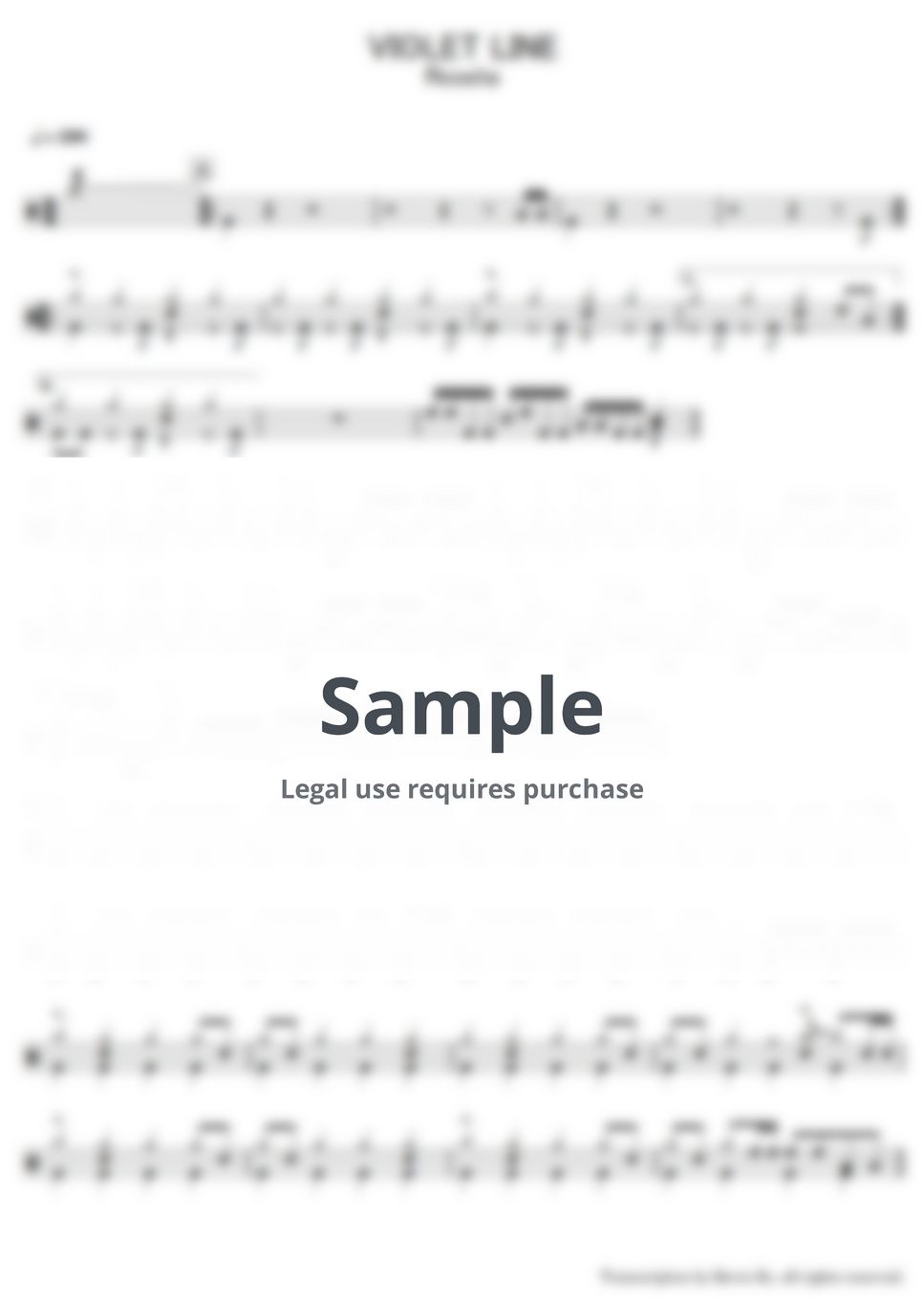 Roselia - VIOLET LINE Sheets by Kevin Kc