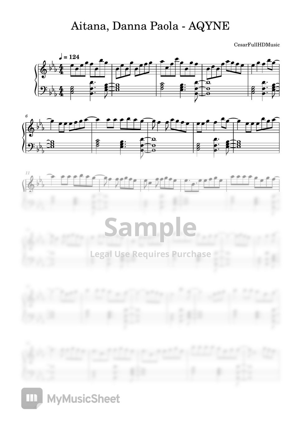 Aitana, Danna Paola - AQYNE Sheets
